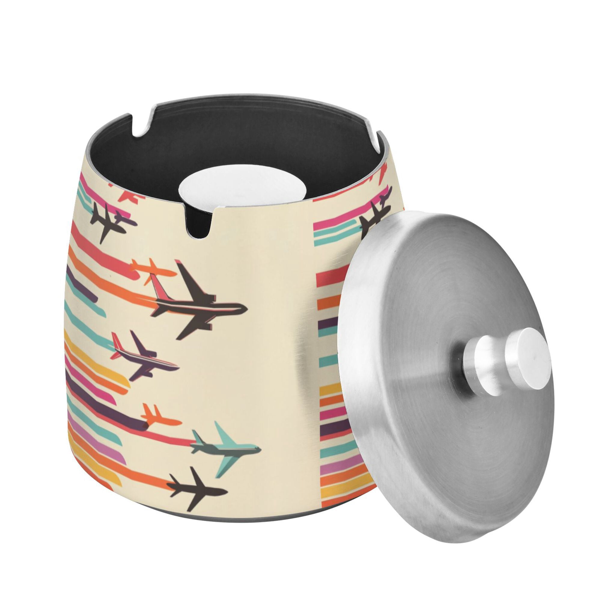 Yayeee Ashtray with Lid for Cigarette Stainless Steel Home Outdoor Ash ...