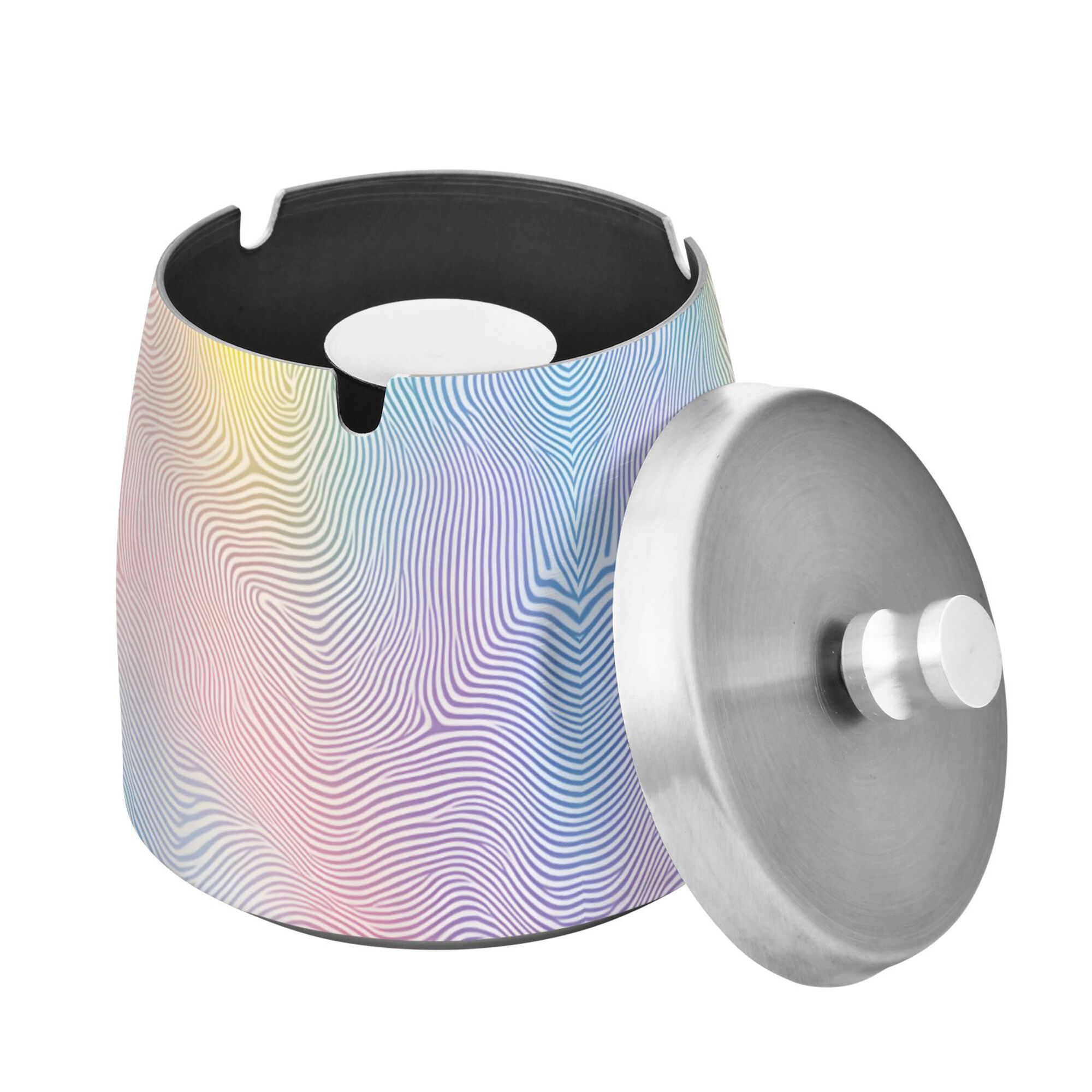 Yayeee Ashtray with Lid for Cigarette Smokeless Stainless Steel Home ...