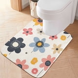 Yayeee Bath Rug for Bathroom Floor Non Slip Contour Fluffy Soft ...
