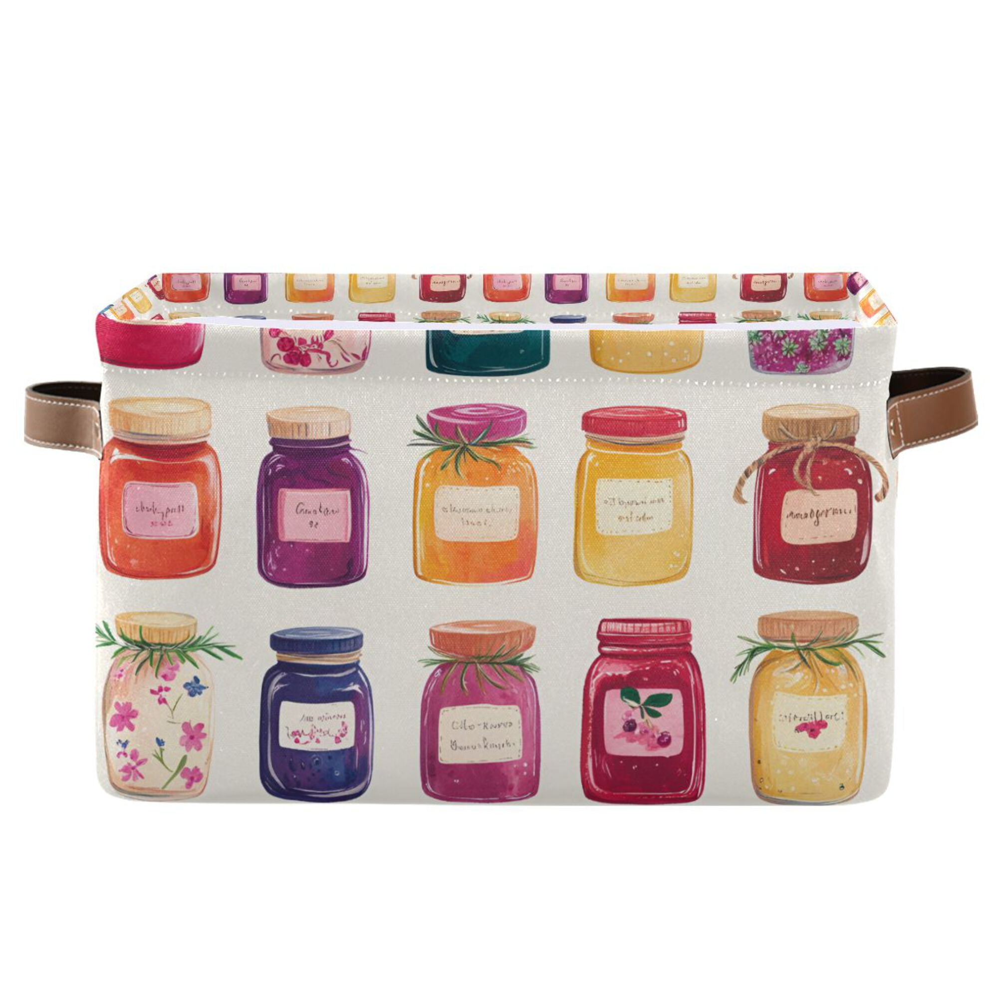 Yayeee Canvas Storage Basket with Handles for Shelves Fabric Bins ...