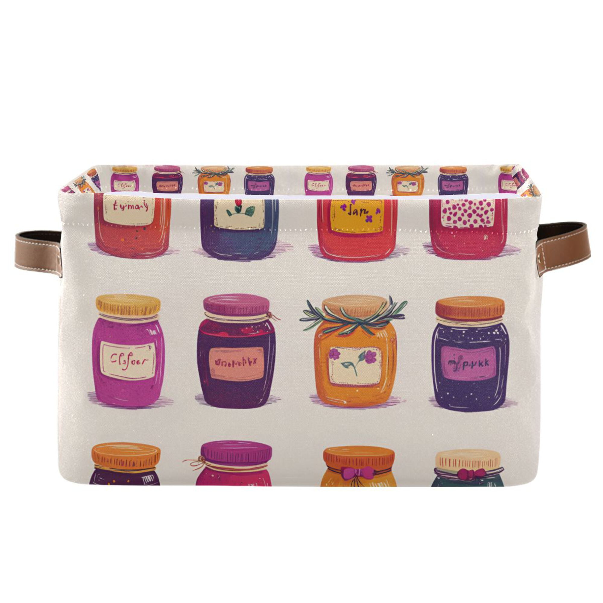 Yayeee Canvas Storage Basket with Handles for Shelves Fabric Bins ...