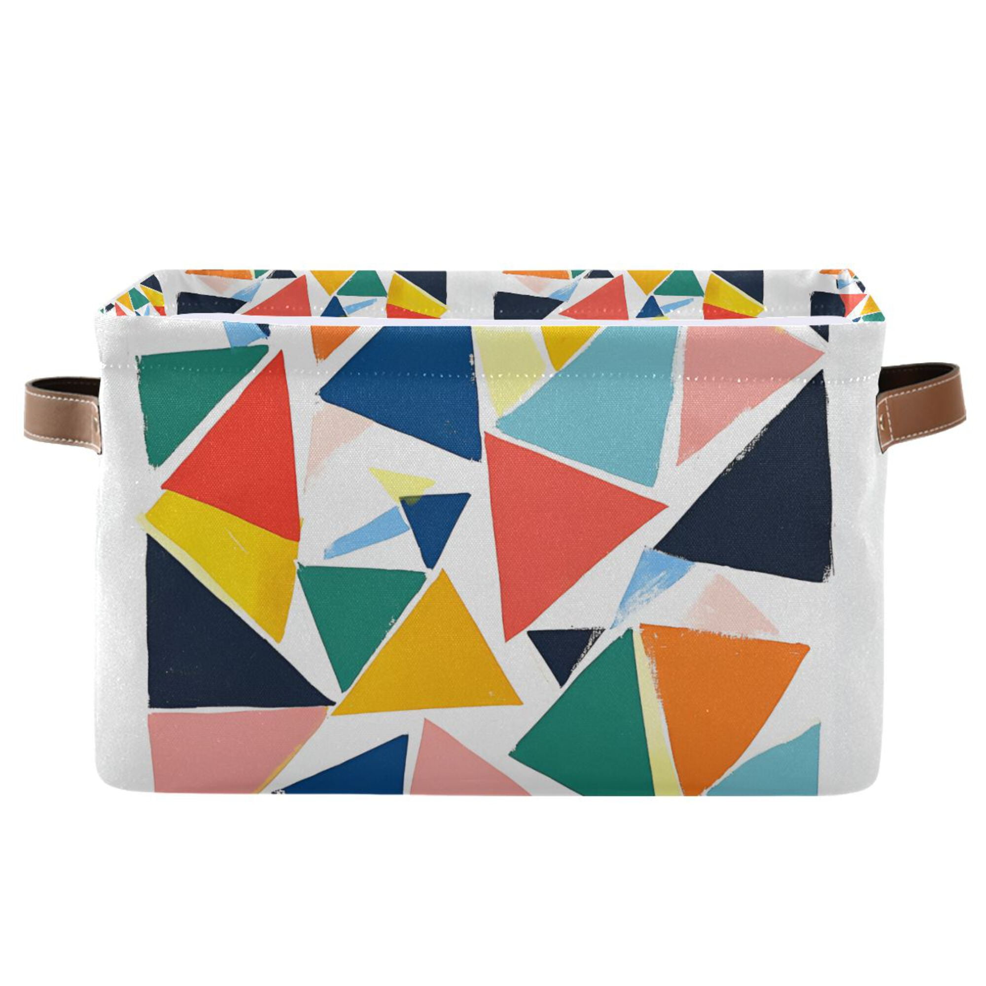 Yayeee Canvas Storage Basket with Handles for Shelves Fabric Bins ...