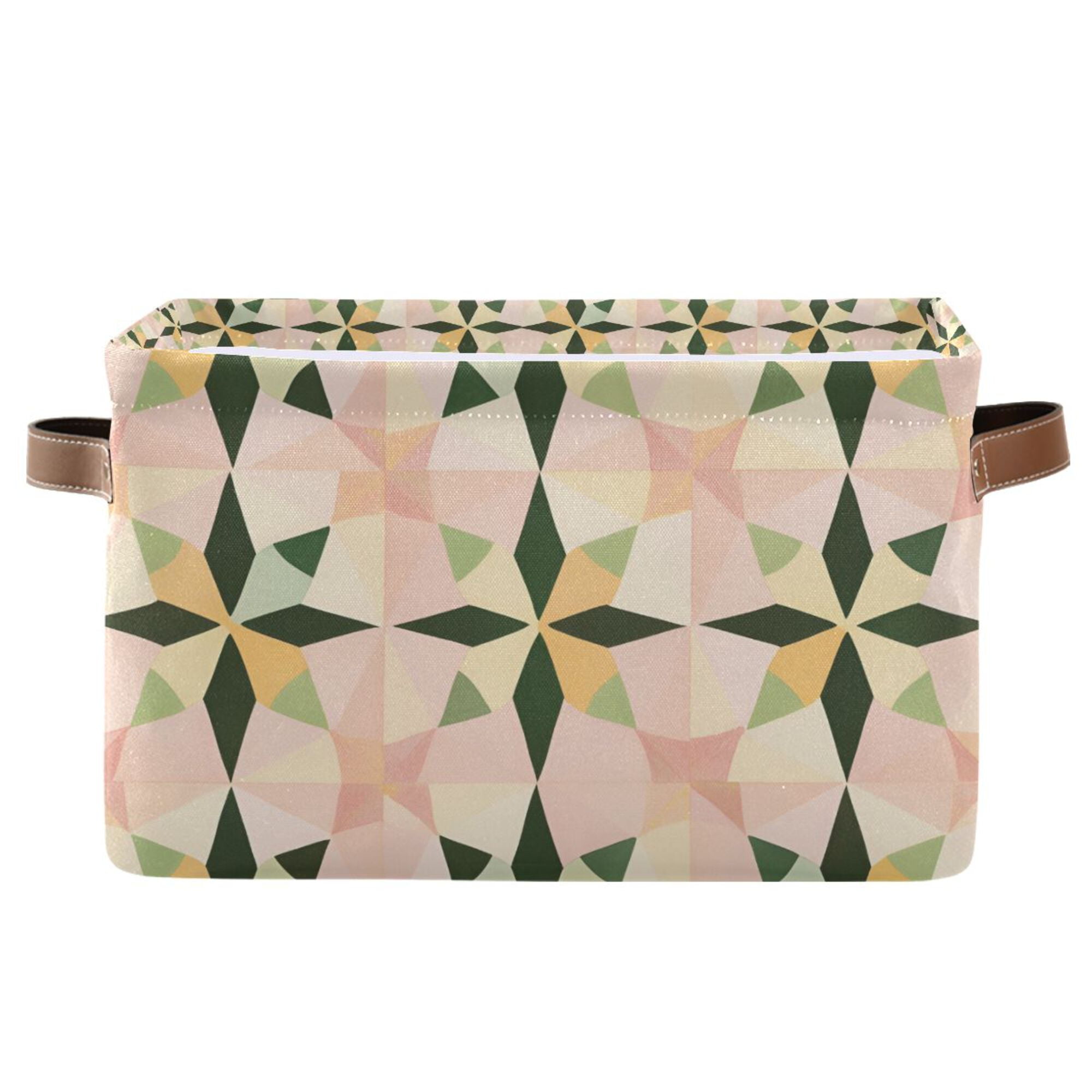 Yayeee Canvas Storage Basket with Handles for Shelves Fabric Bins ...