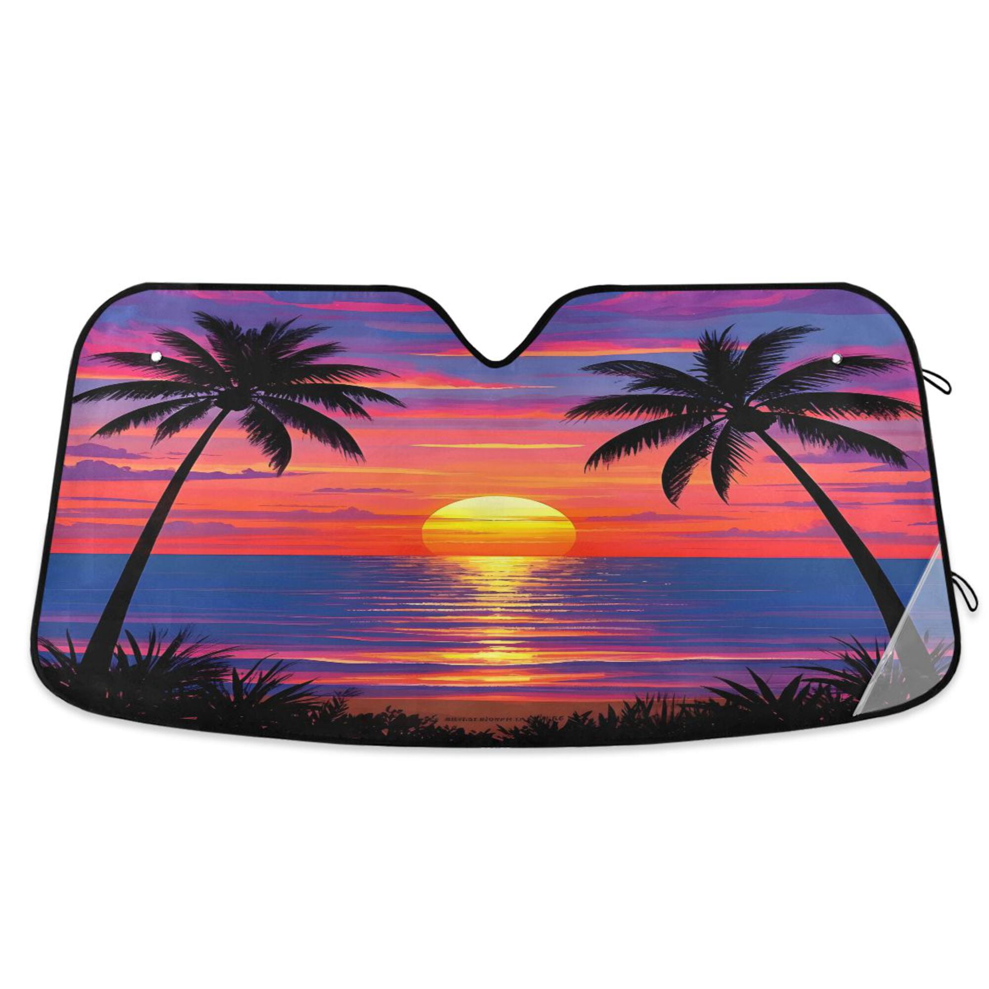 Yayeee Car Windshield Sun Shade Universal Fit Front Visor Protector ...