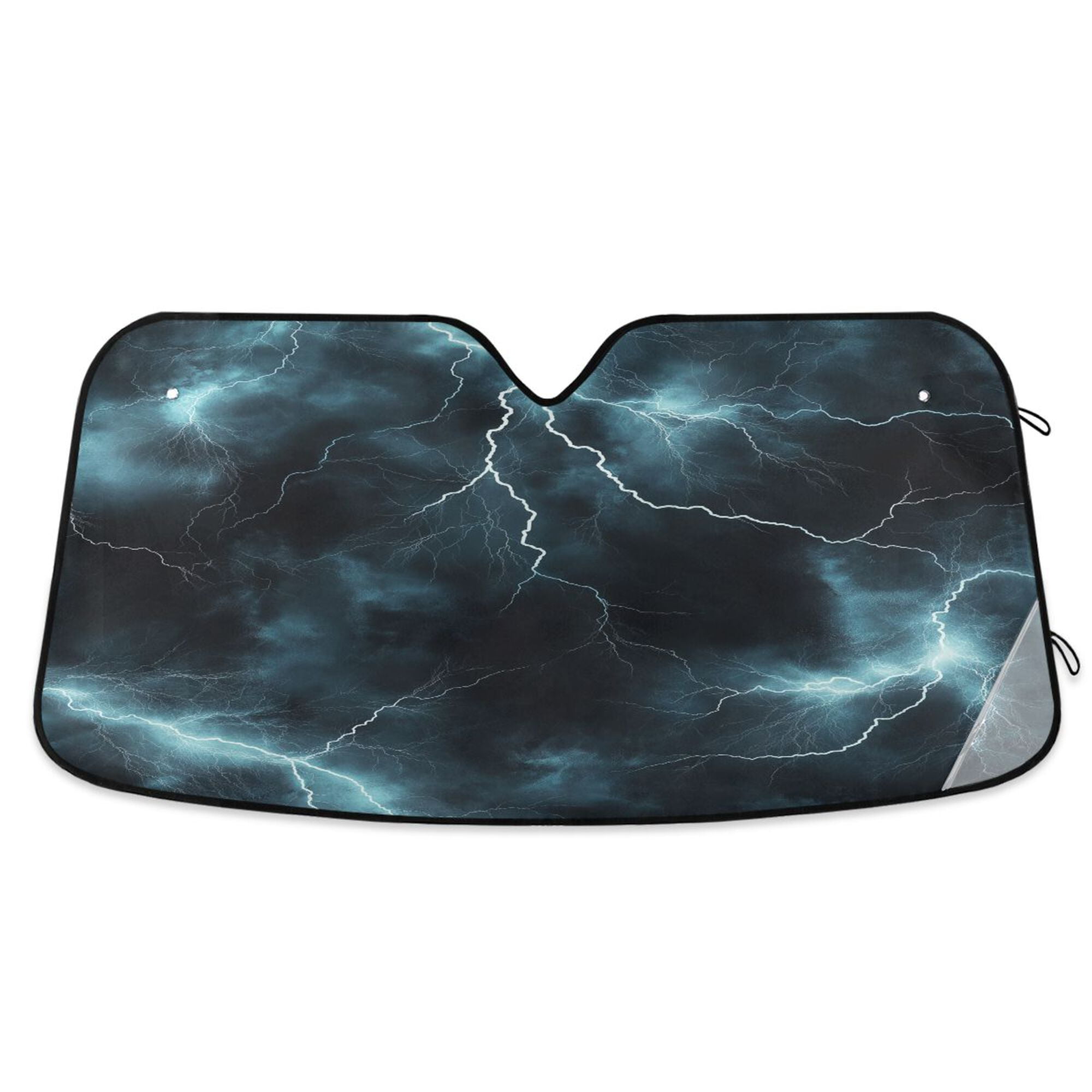 Yayeee Car Windshield Sun Shade Universal Fit Front Visor Protector, Lightning Pattern - Walmart.com