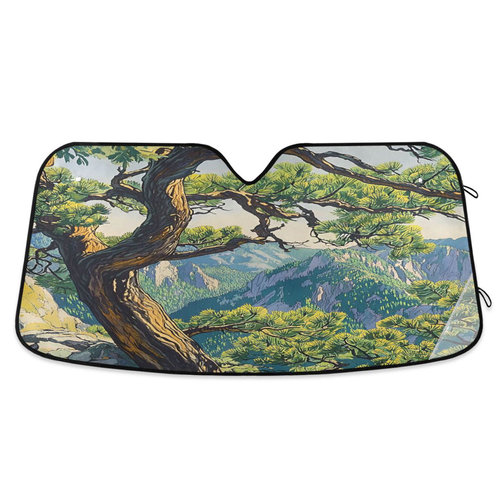 Yayeee Car Windshield Sun Shade Universal Fit Front Visor Protector ...