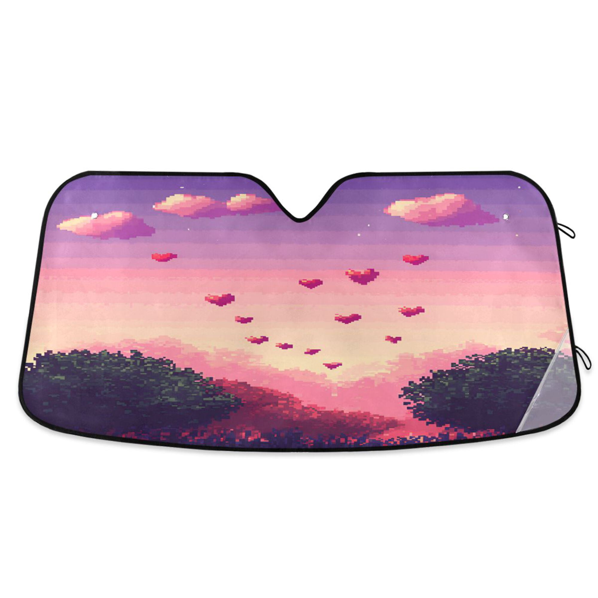 Yayeee Car Windshield Sun Shade Universal Fit Front Visor Protector ...