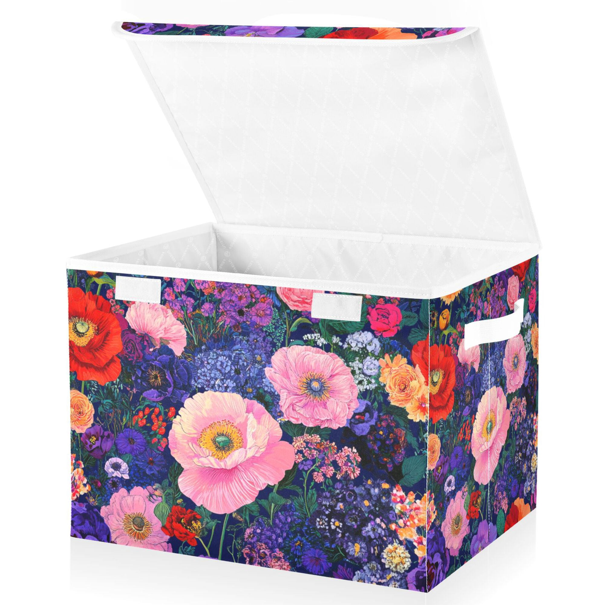 Yayeee Collapsible Cube Storage Bin with Lid Fabric Closet Decorative ...