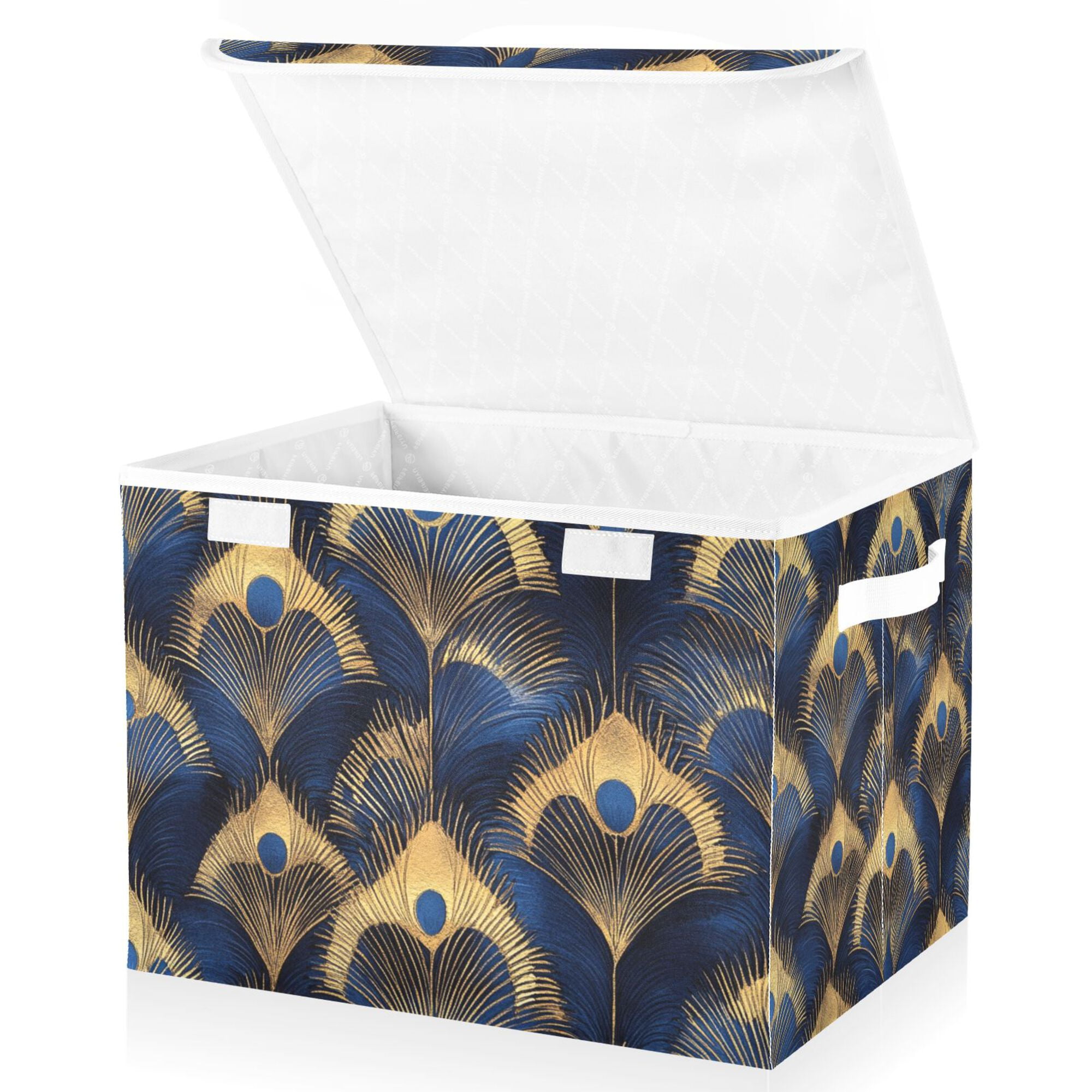Yayeee Collapsible Cube Storage Bin with Lid Fabric Closet Decorative ...