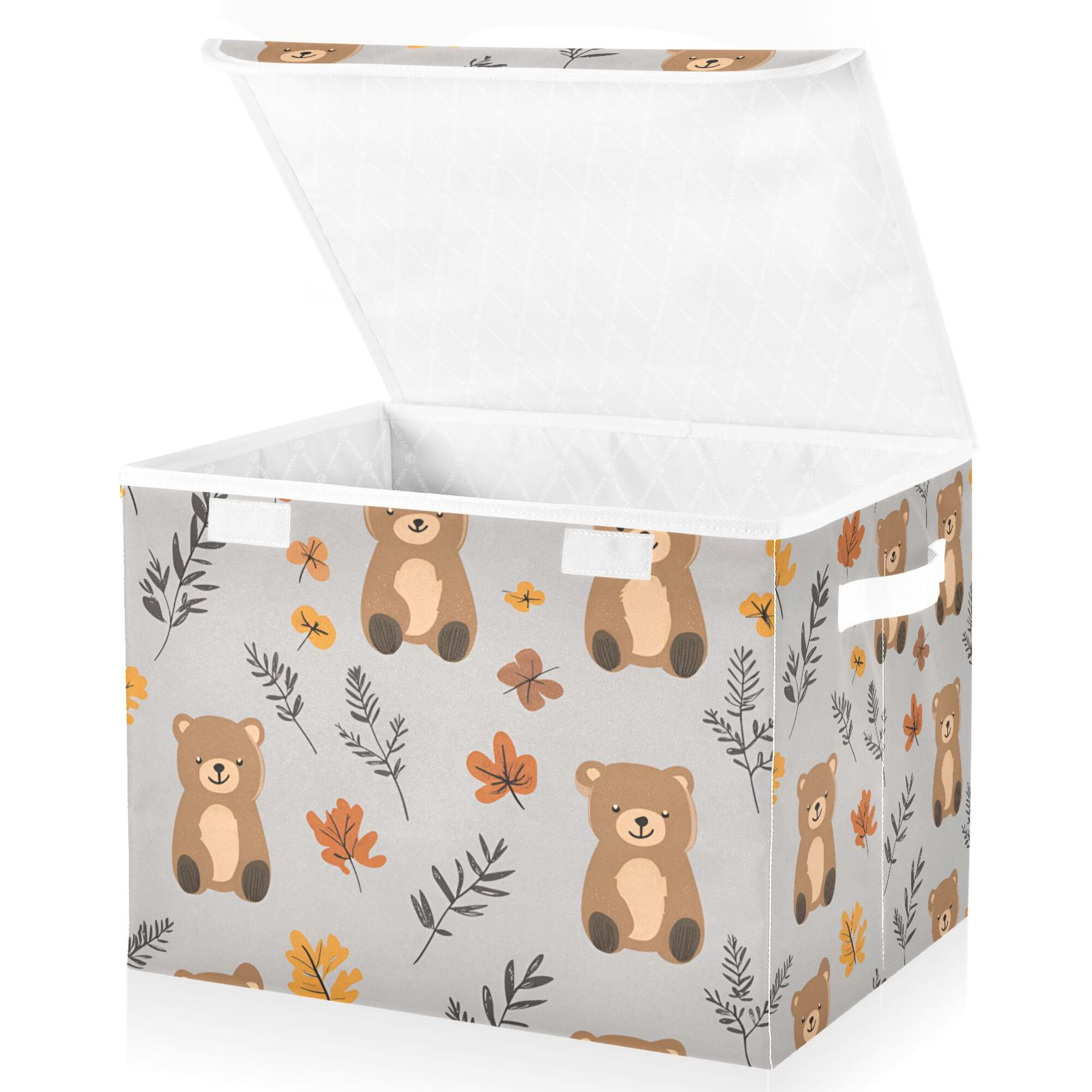 Yayeee Collapsible Cube Storage Bin with Lid Fabric Closet Decorative ...