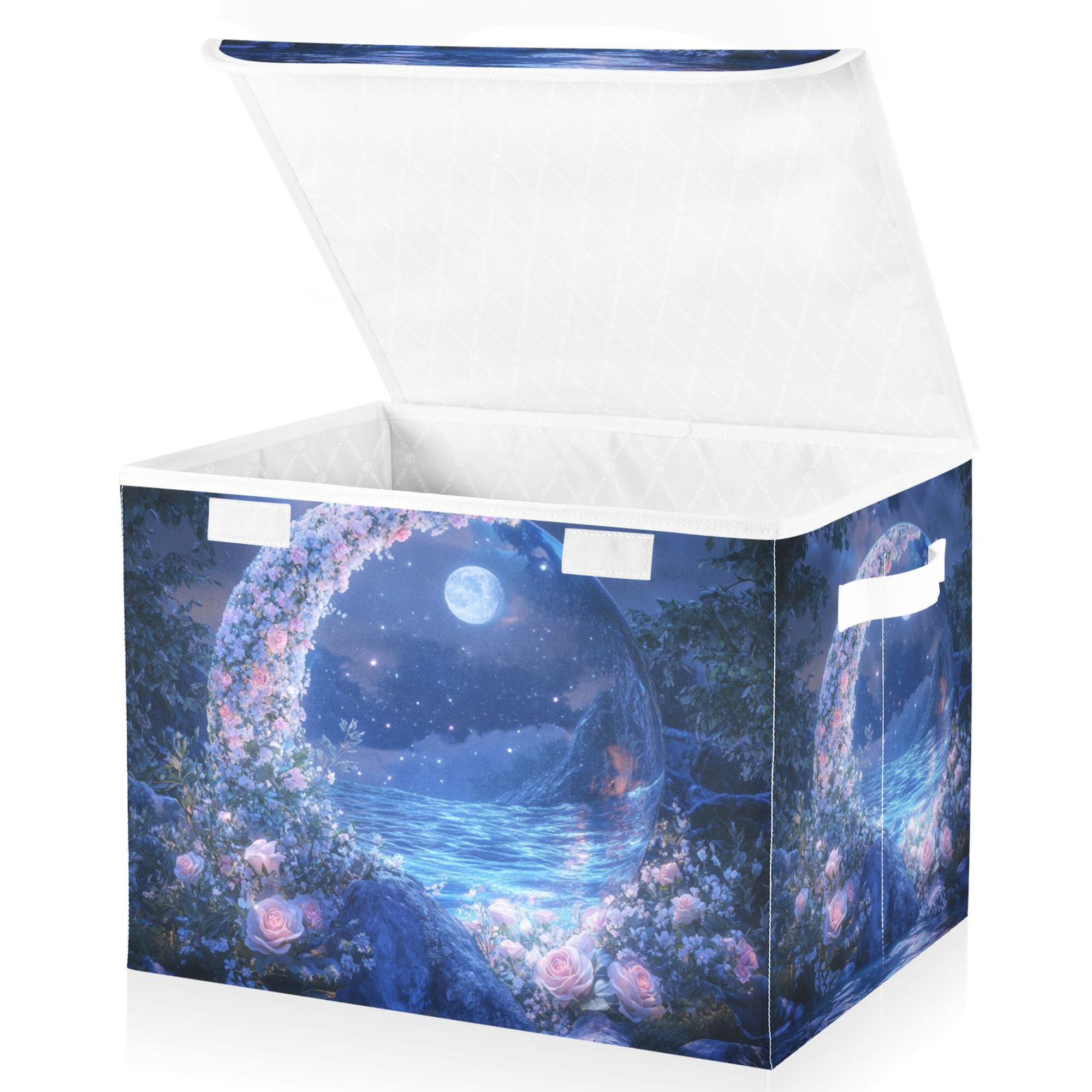 Yayeee Collapsible Cube Storage Bin with Lid Fabric Closet Decorative ...