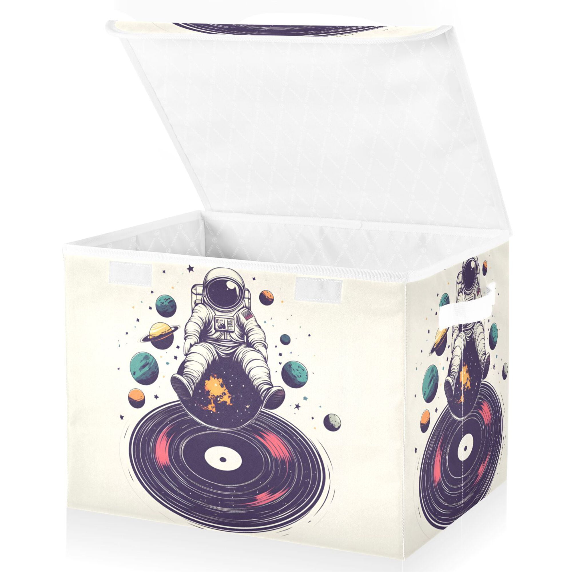 Yayeee Collapsible Cube Storage Bin with Lid Fabric Closet Decorative ...