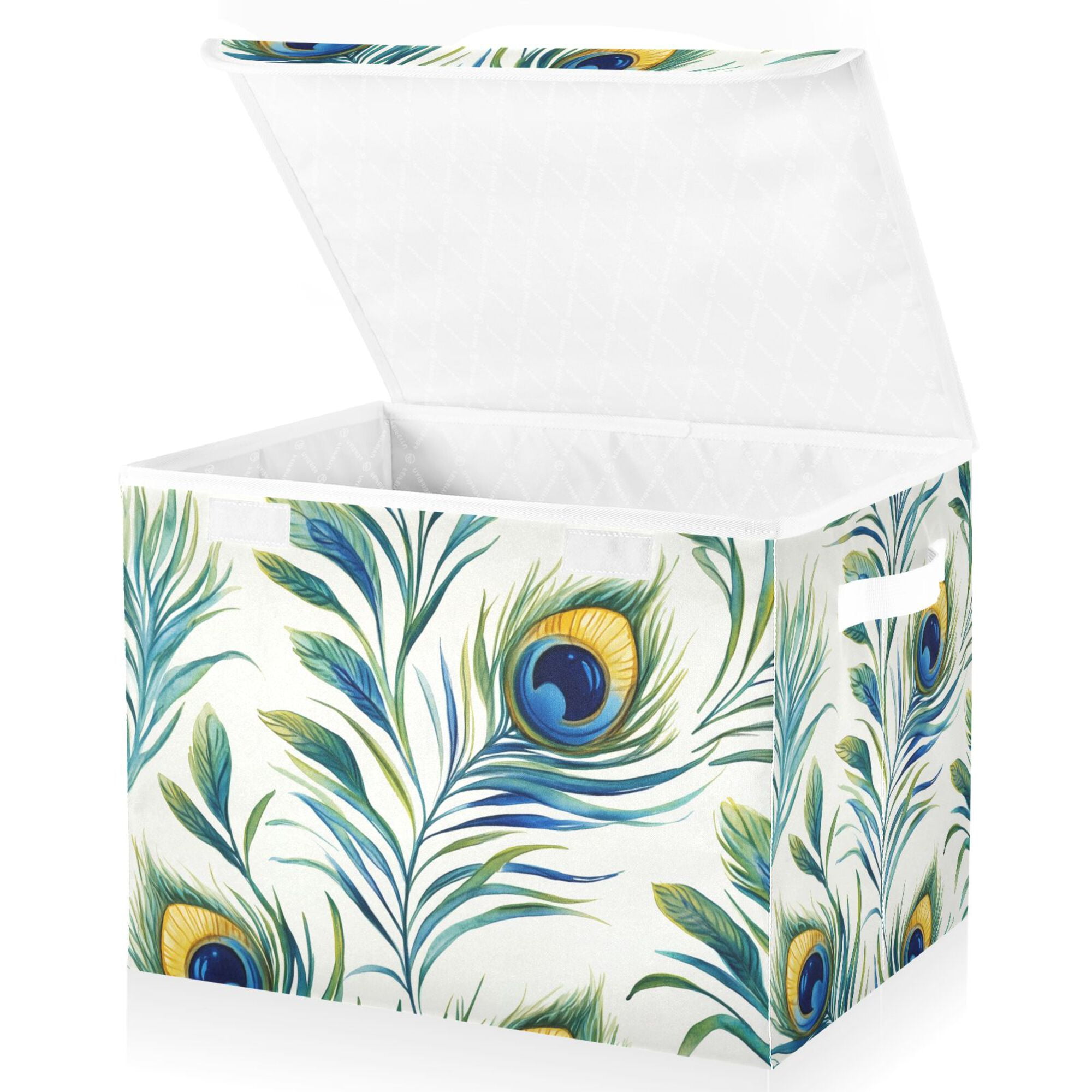 Yayeee Collapsible Cube Storage Bin with Lid Fabric Closet Decorative ...