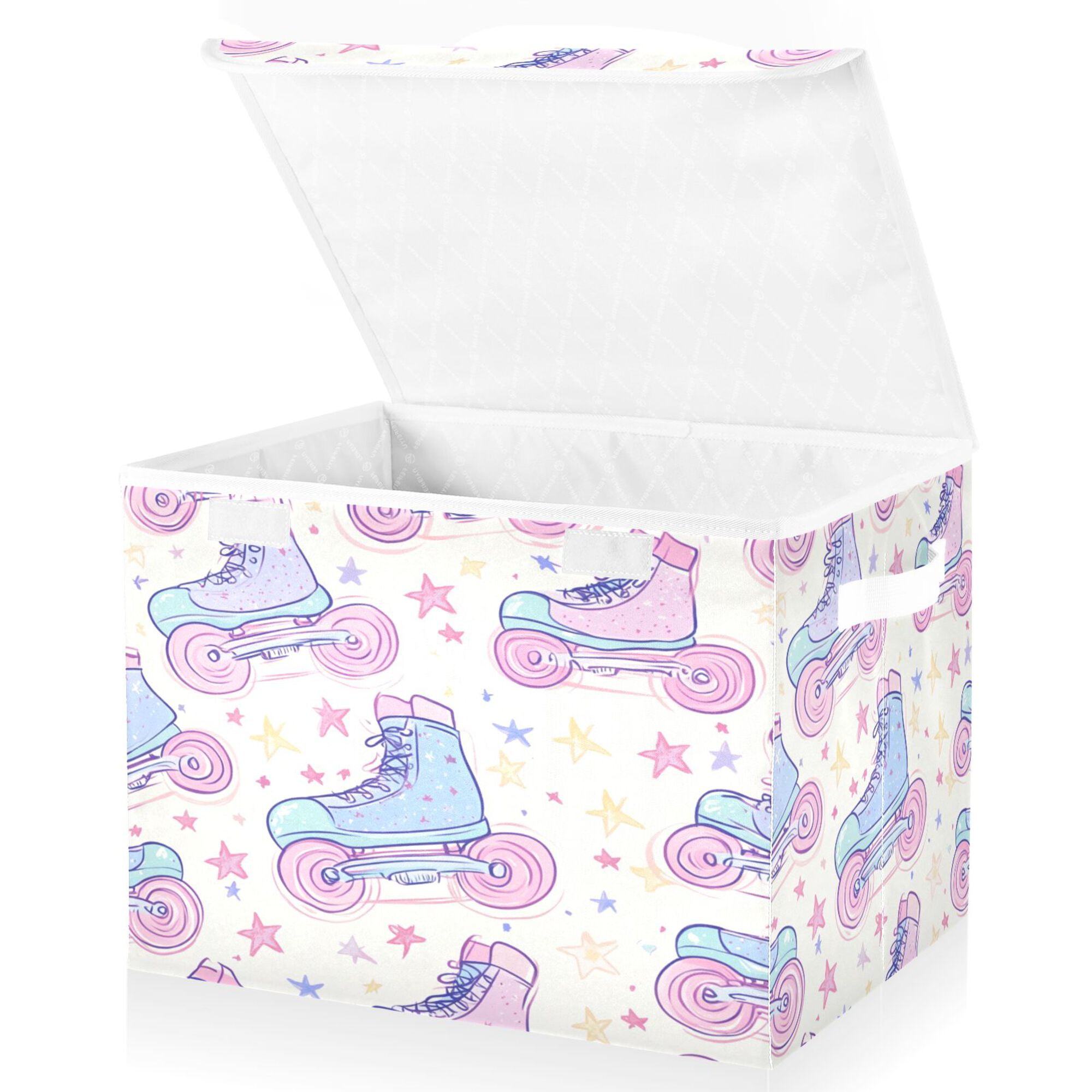 Yayeee Collapsible Cube Storage Bin with Lid Fabric Closet Decorative ...