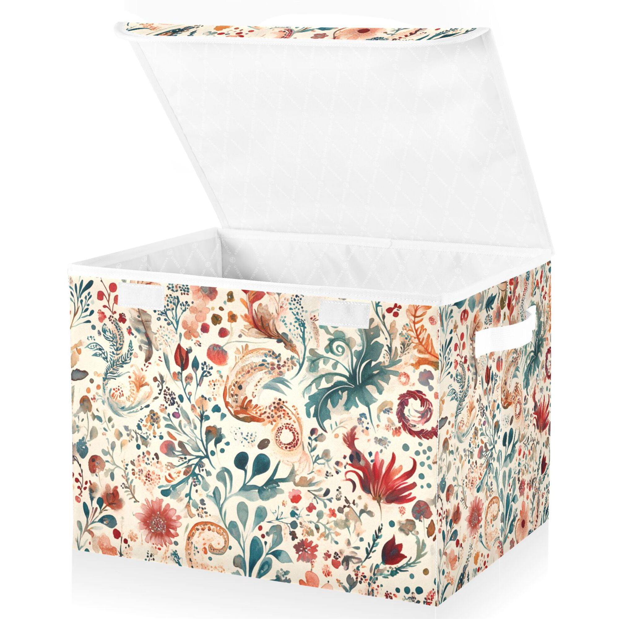 Yayeee Collapsible Cube Storage Bin with Lid Fabric Closet Decorative ...