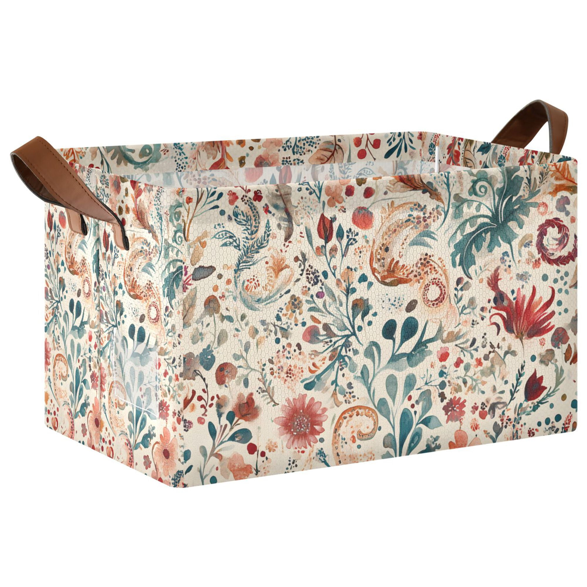 Yayeee Foldable Storage Basket with Handles Waterproof Cloth Bins ...