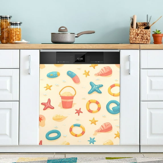 Yayeee Dishwasher Magnetic Cover Front Decoration Refrigerator Sheet ...