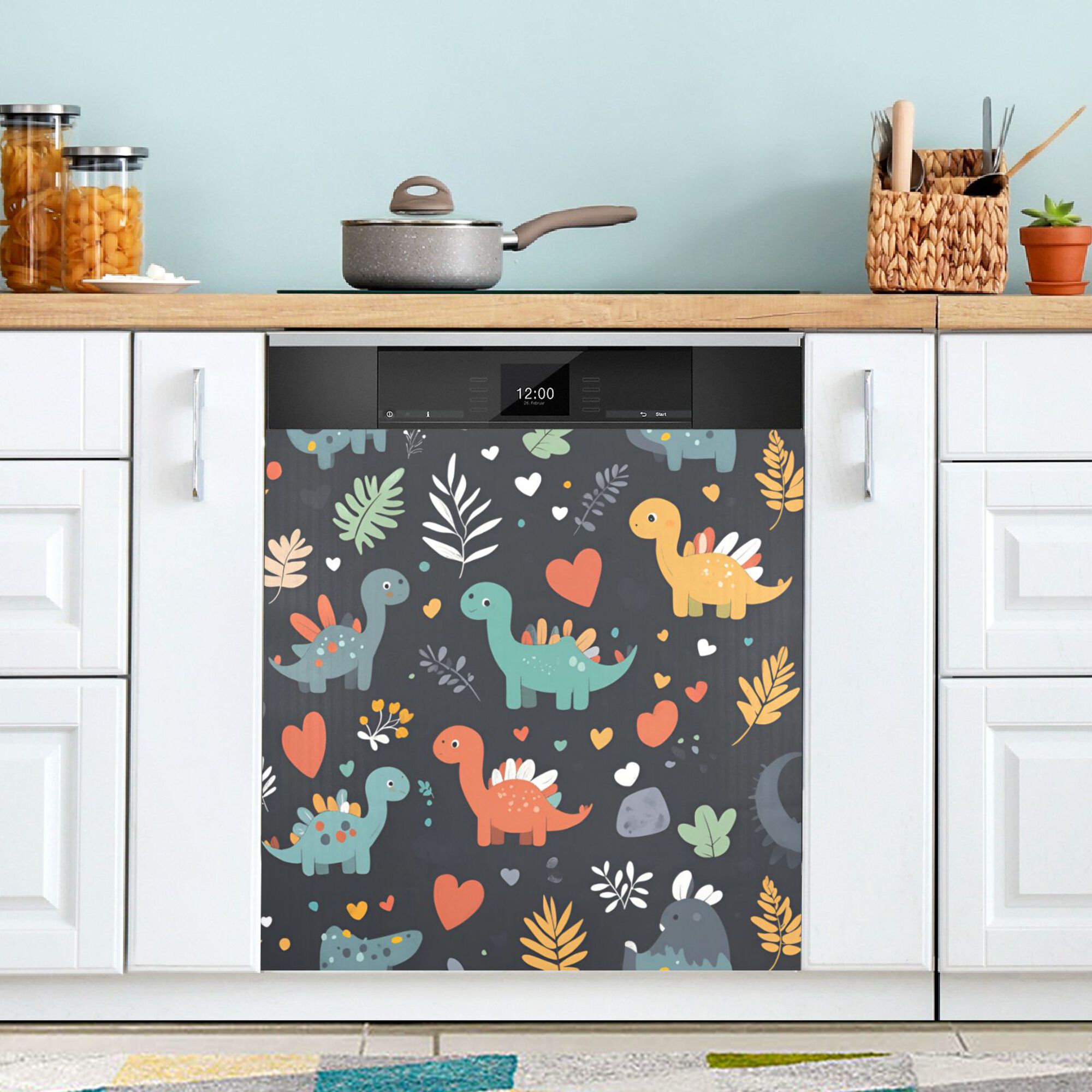 Yayeee Dishwasher Magnetic Cover Front Decoration Refrigerator Sheet ...