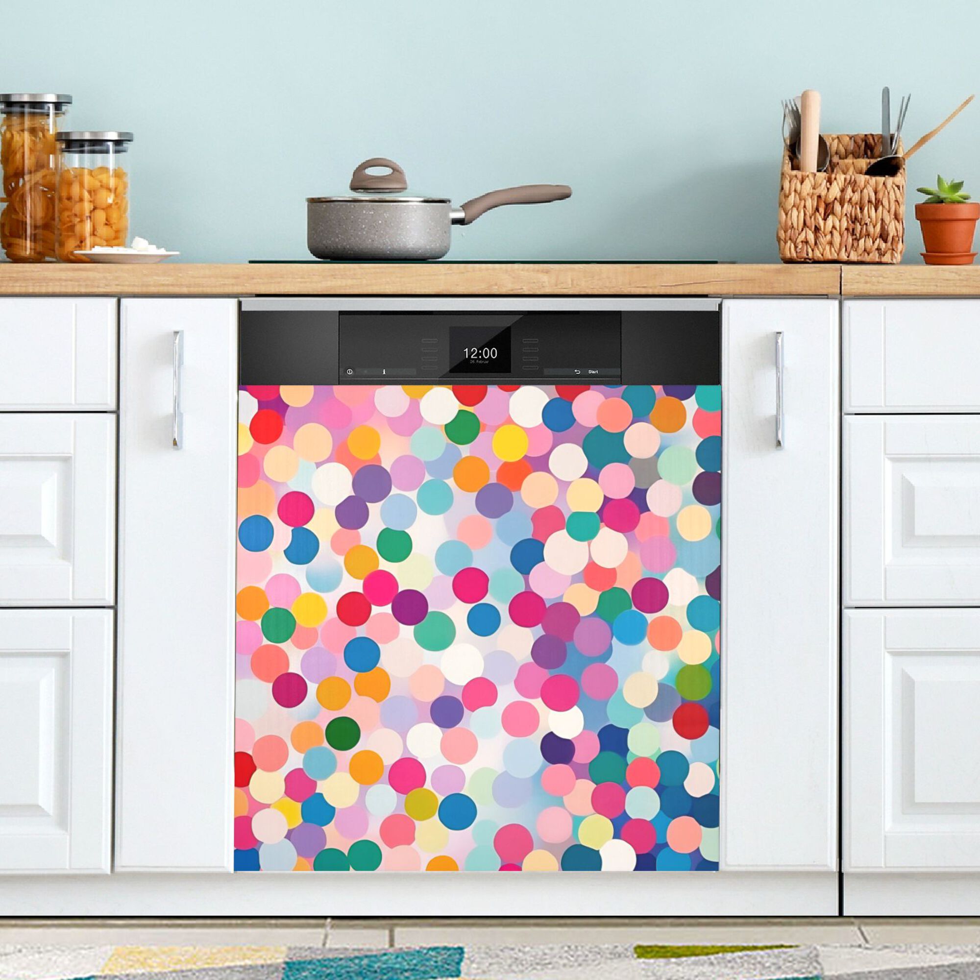 Yayeee Dishwasher Magnetic Cover Front Decoration Refrigerator Sheet ...