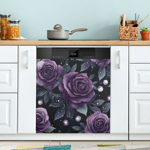 Yayeee Dishwasher Magnetic Cover Front Decoration Refrigerator Sheet ...