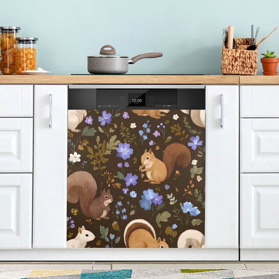 Yayeee Dishwasher Magnetic Cover Front Decoration Refrigerator Sheet ...