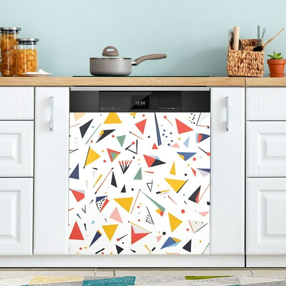 Yayeee Dishwasher Magnetic Cover Front Decoration Refrigerator Sheet ...