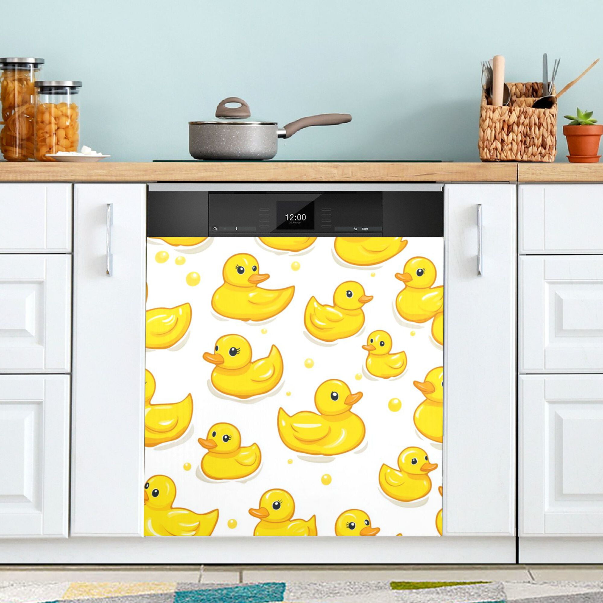 Yayeee Magnetic Dishwasher Cover for The Front Decoration Home Kitchen ...