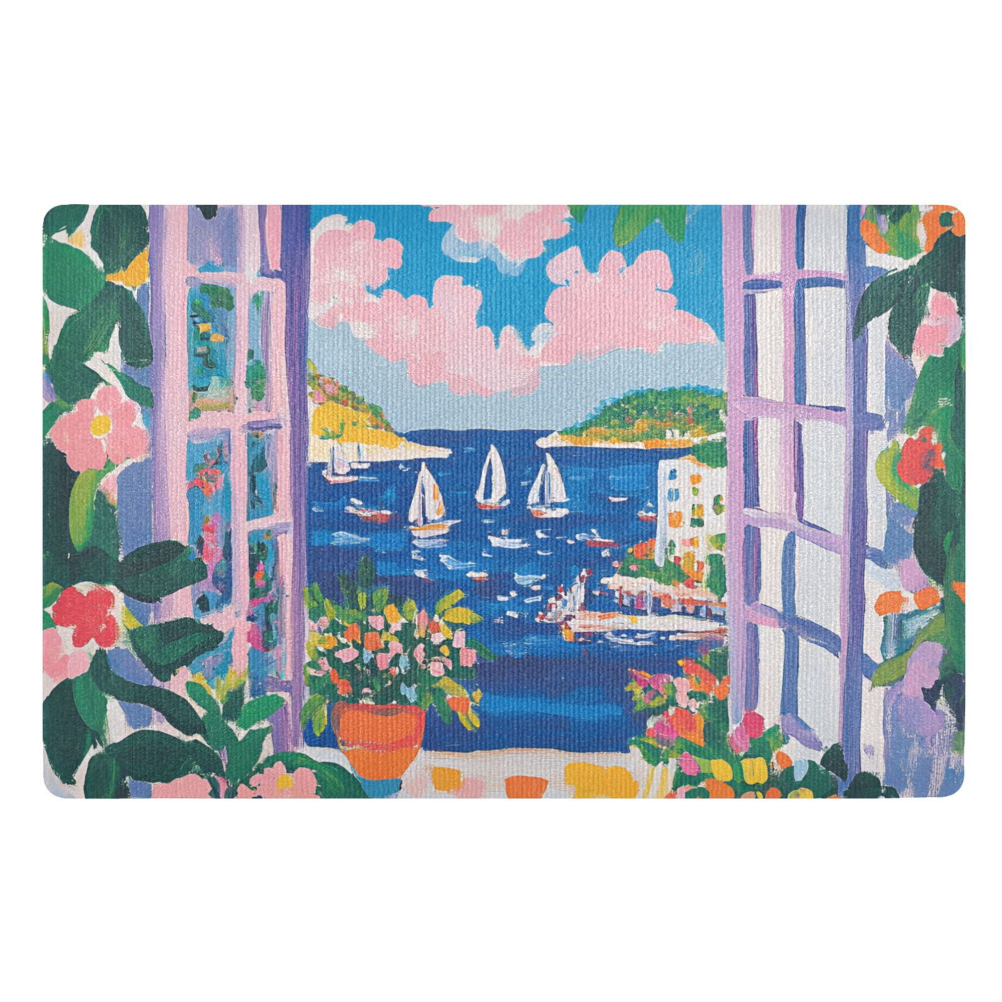 Yayeee Doormat for Indoor Entrance 32" x 20" Non Slippery Floor Rug ...