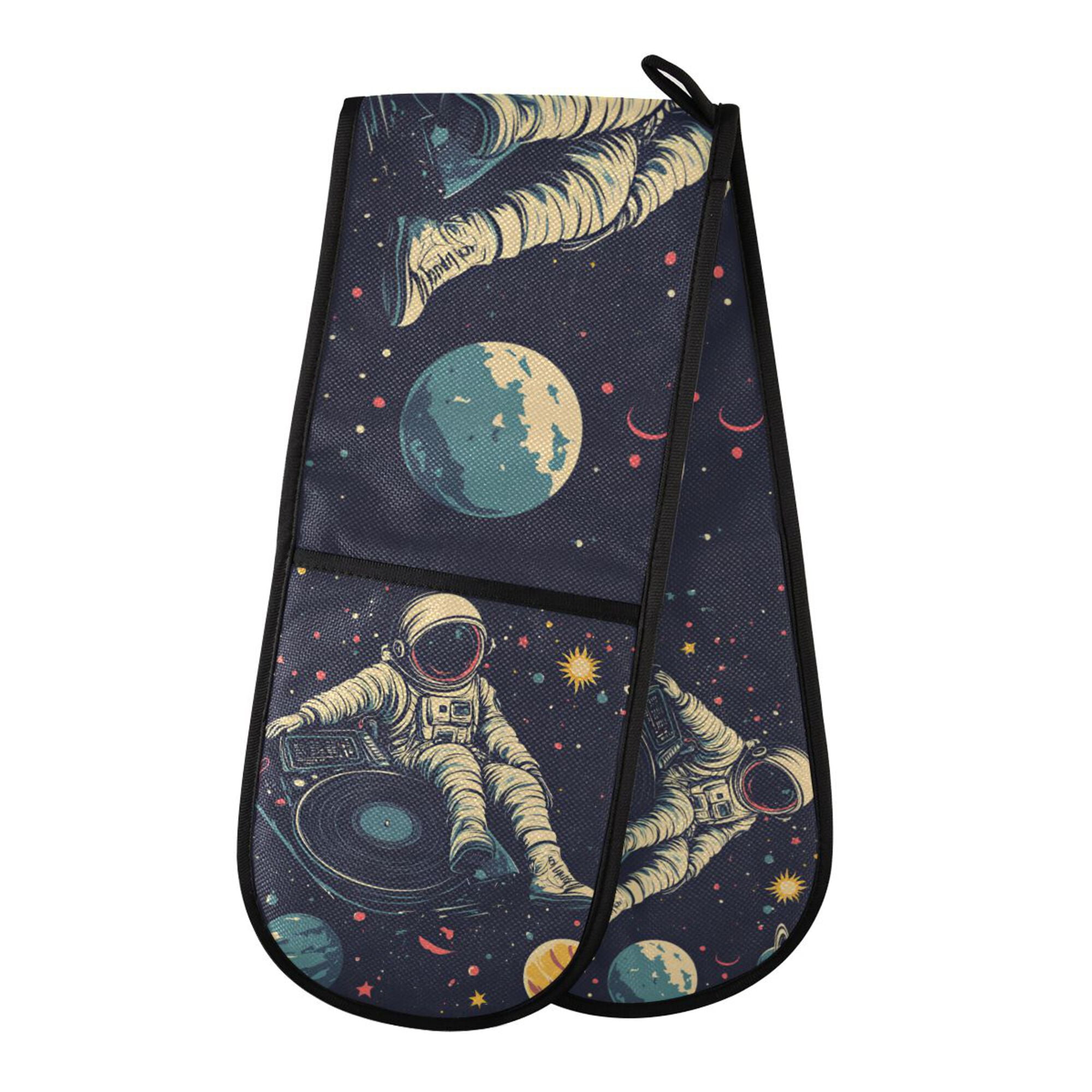 Yayeee Double Oven Mitt Kitchen Heat Resistant Baking 35" x7" Quilted ...