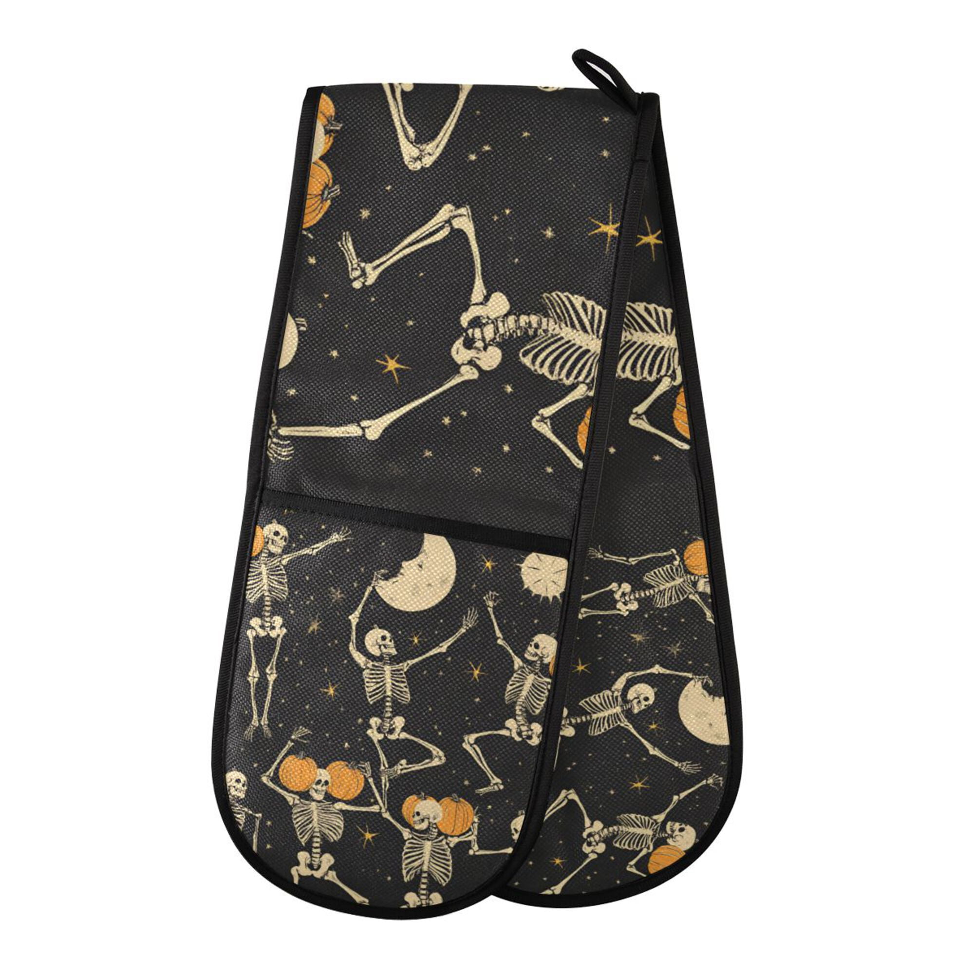 Yayeee Double Oven Mitt Kitchen Heat Resistant Baking 35" x7" Quilted ...