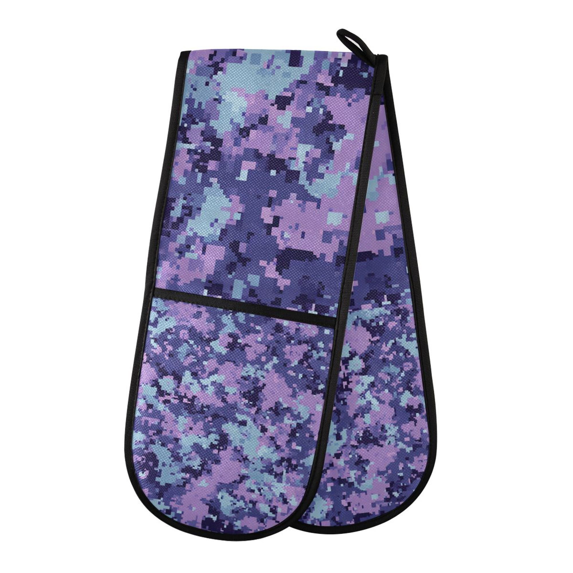 Yayeee Double Oven Mitt Kitchen Heat Resistant Baking 35" x7" Quilted ...