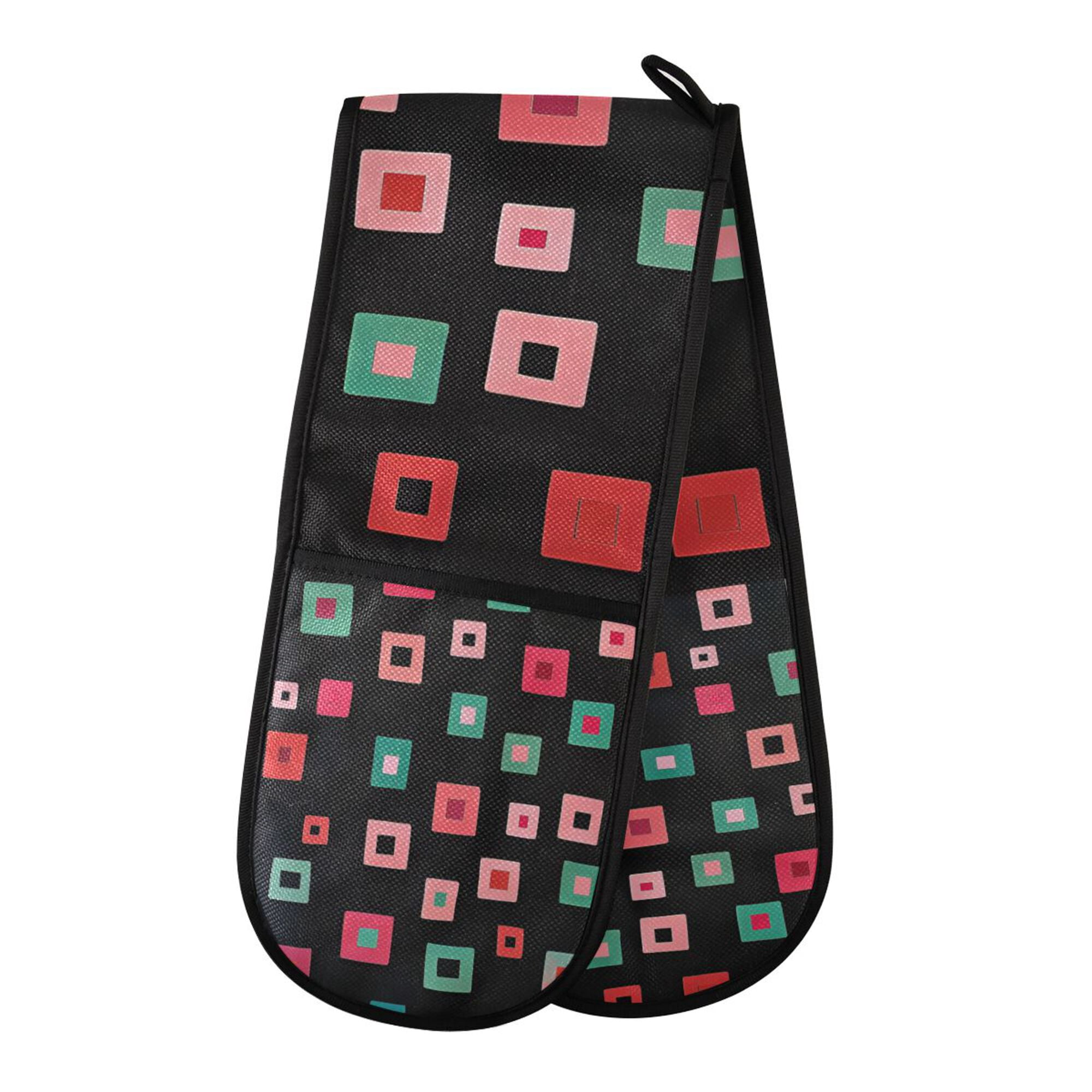 Yayeee Double Oven Mitt Kitchen Heat Resistant Baking 35" x7" Quilted ...