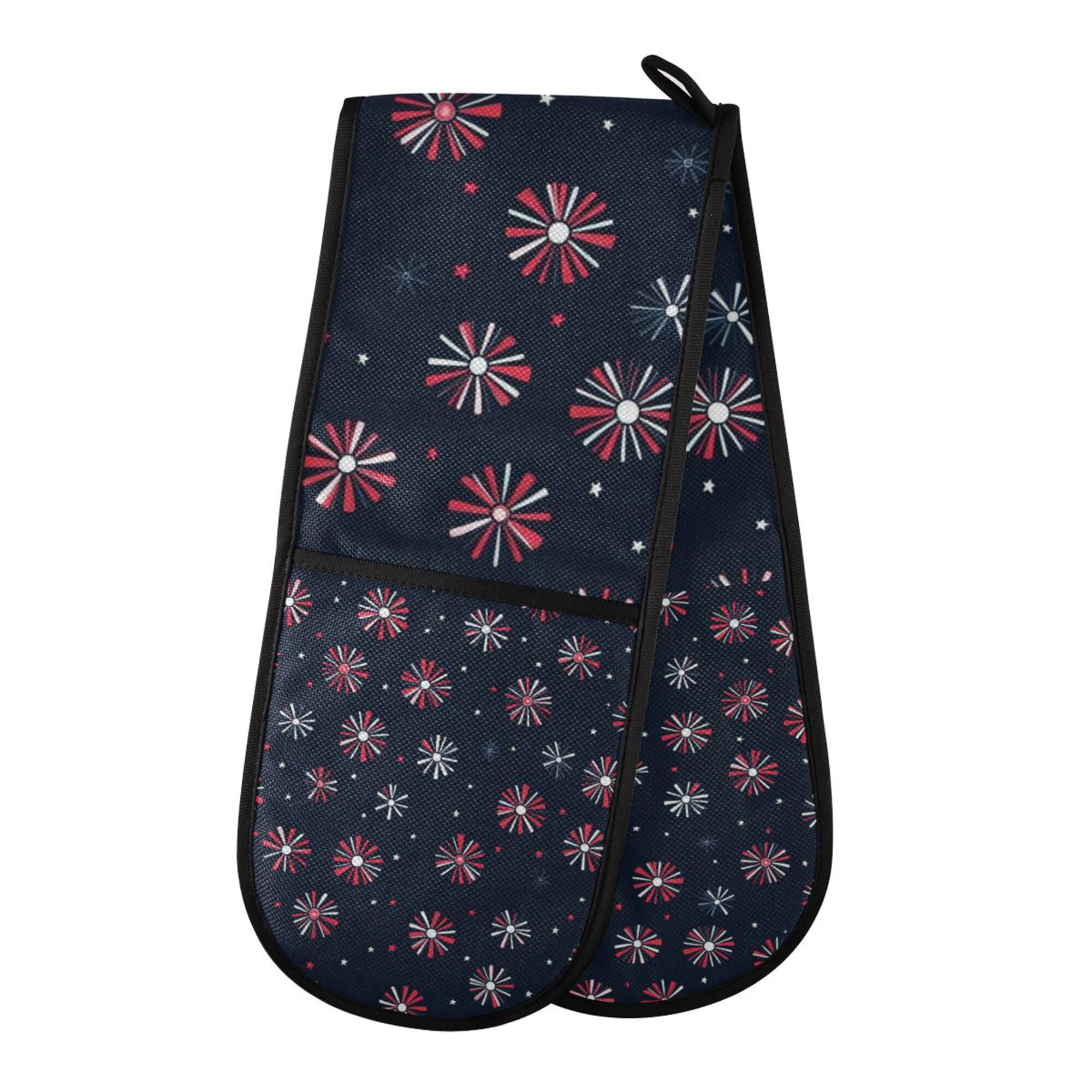 Yayeee Double Oven Mitt Kitchen Heat Resistant 35" x7" Quilted One ...