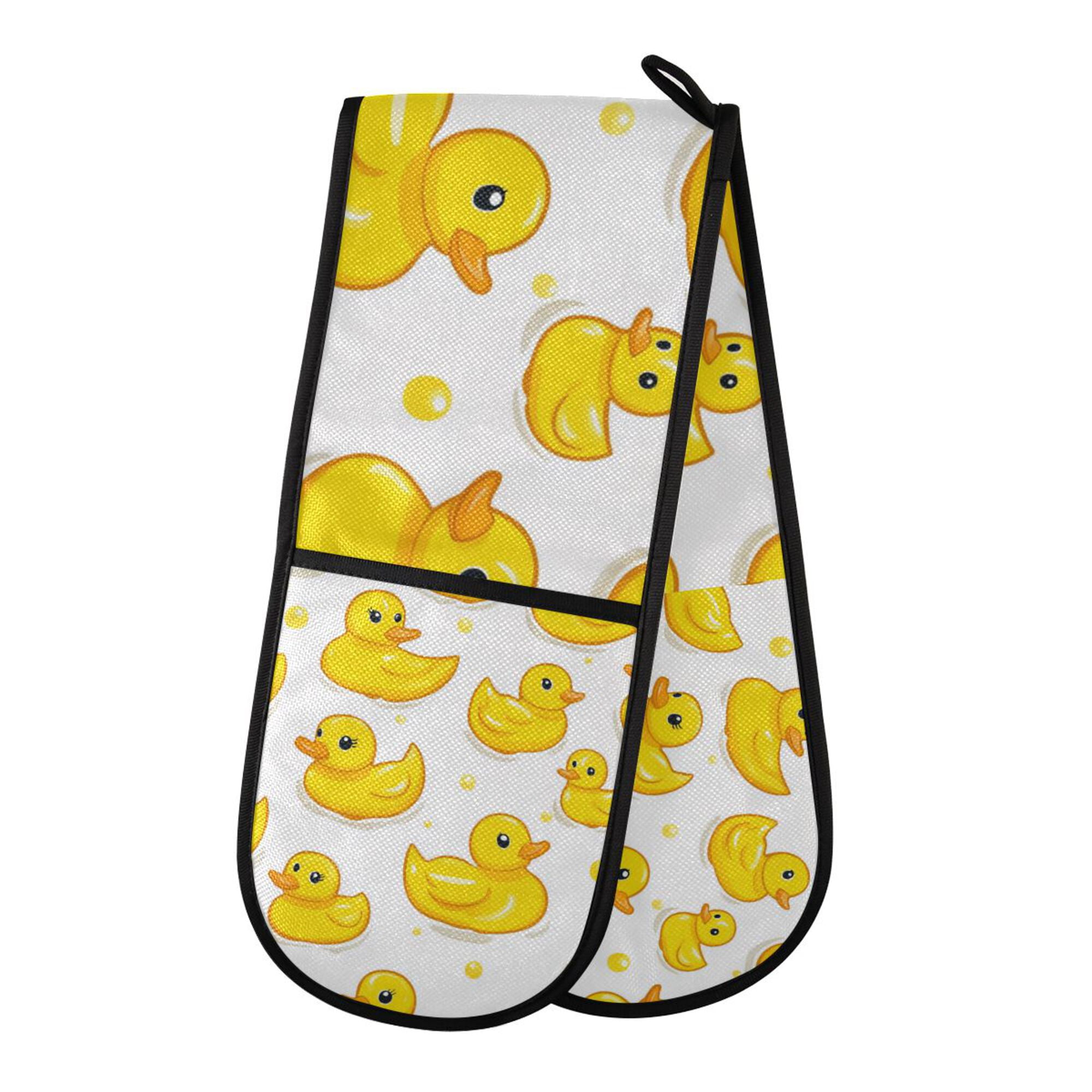 Yayeee Double Oven Mitt Kitchen Heat Resistant Baking 35" x7" Quilted ...