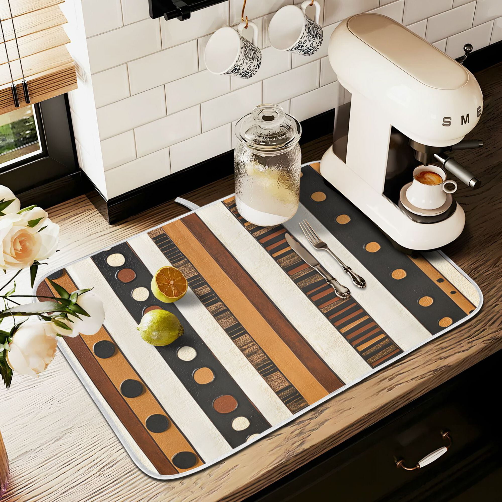 Yayeee Dish Drying Mat for Kitchen Counter 18" x 24" Microfiber Super ...
