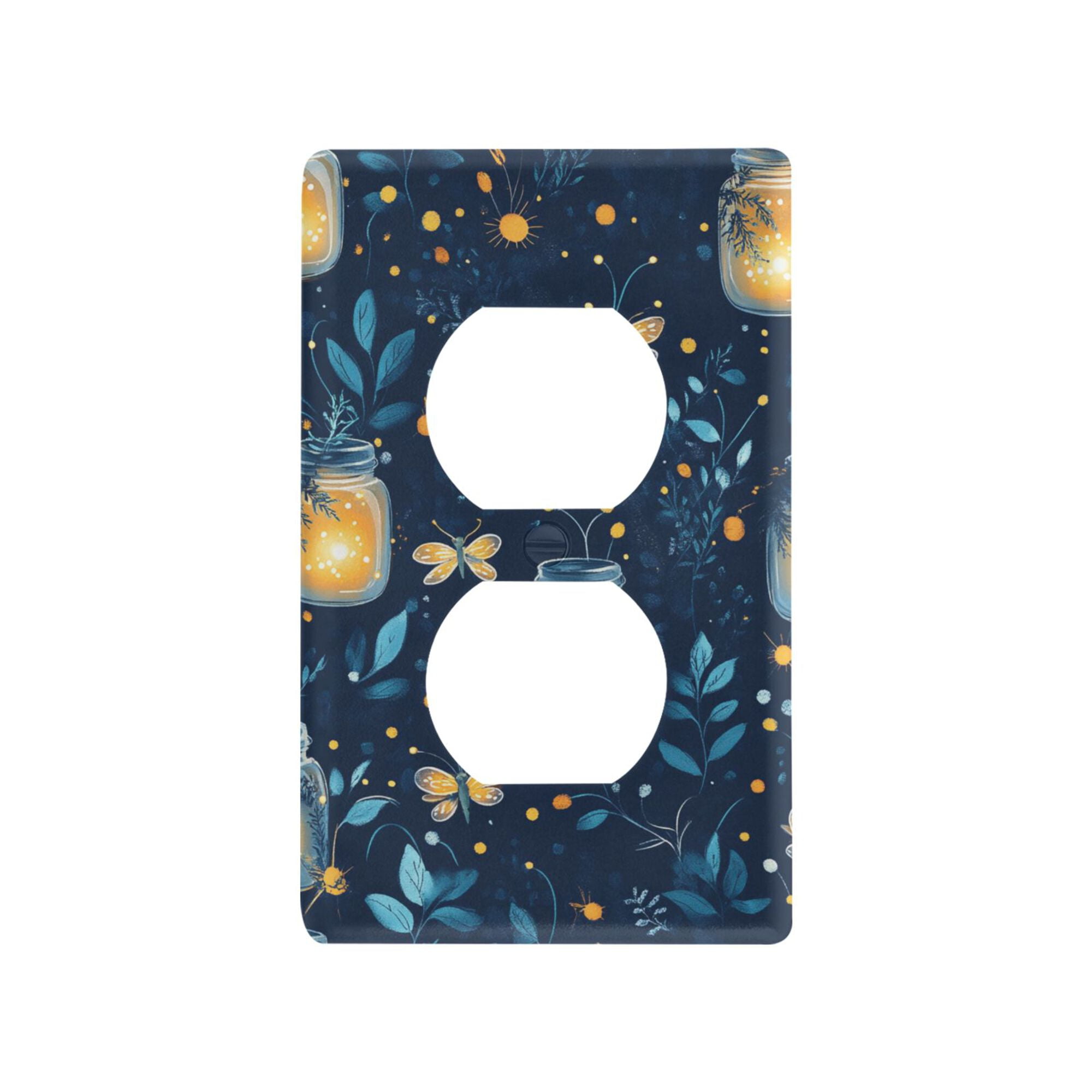 Yayeee Duplex Wall Plate 1-Gang 4.5"x2.7" Home Receptacle Light Switch ...