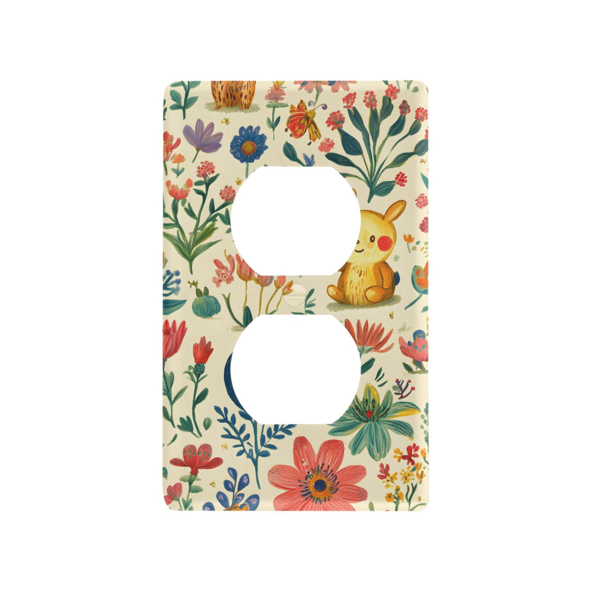 Yayeee Duplex Wall Plate 1-Gang 4.5"x2.7" Home Receptacle Light Switch ...