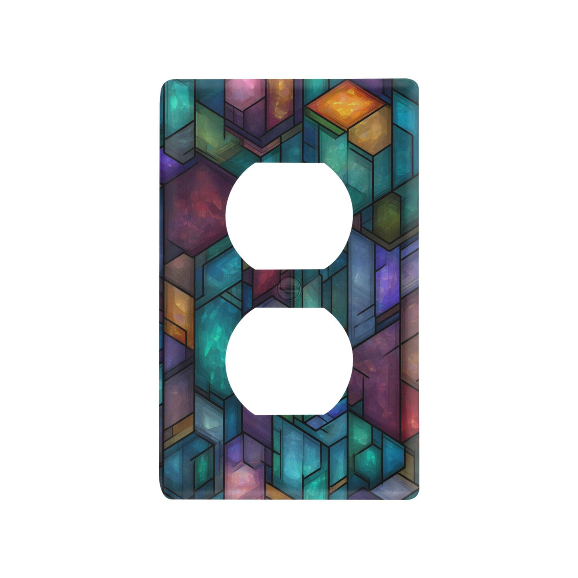 Yayeee Duplex Wall Plate 1-Gang 4.5"x2.7" Home Receptacle Light Switch ...