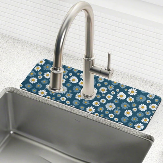 Yayeee Faucet Mat for Kitchen Sink 30" Diatomite Long Splash Guard Pad ...