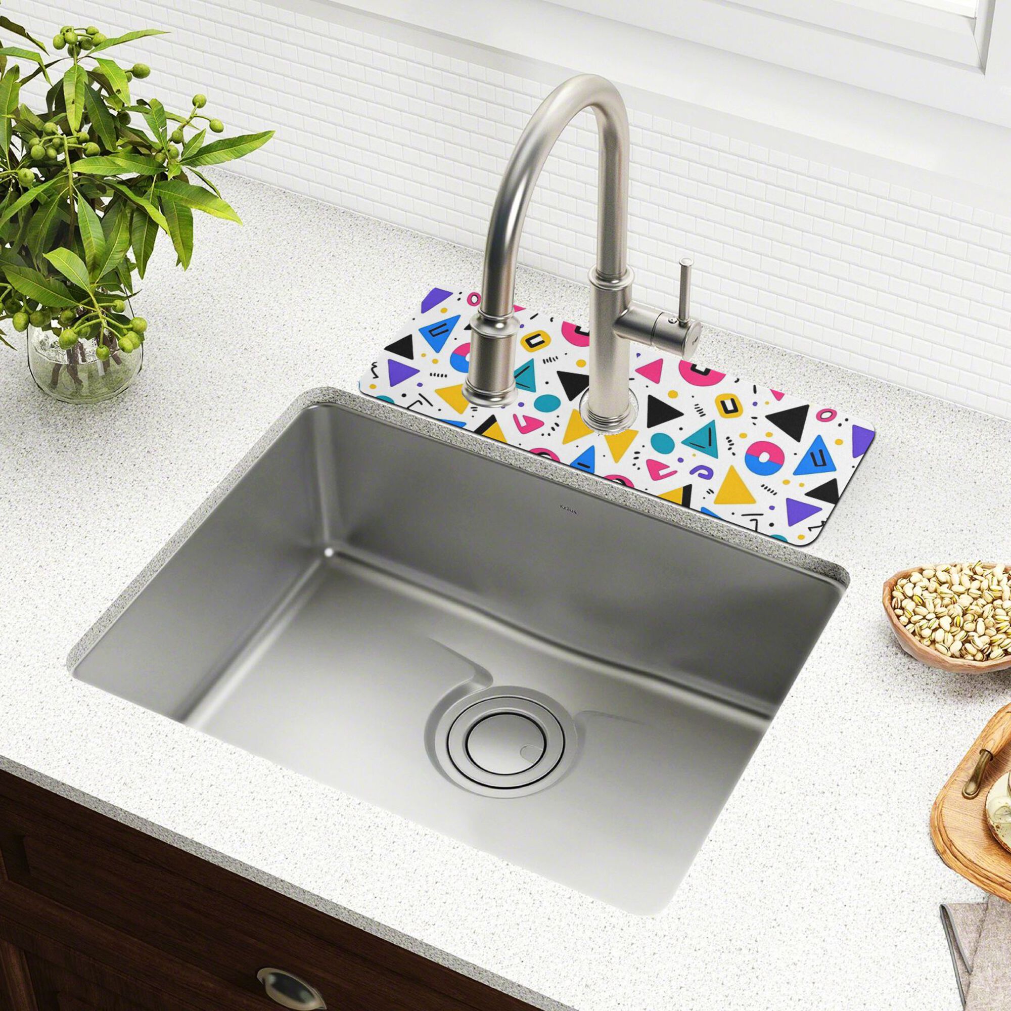 Yayeee Faucet Mat for Kitchen Sink 30" Diatomite Long Splash Guard Pad ...