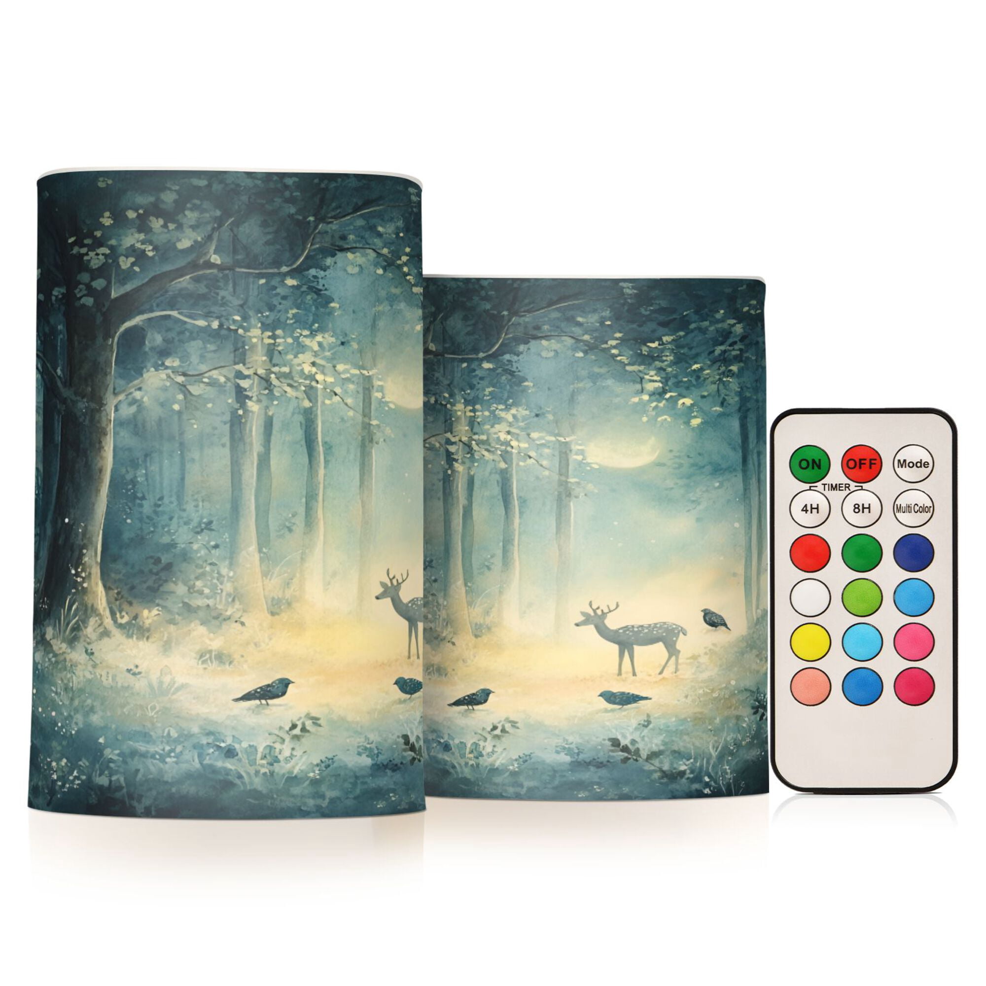 Yayeee Flameless Candles with Remote Flickering Battery Operated Multi ...
