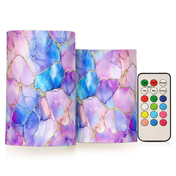 Yayeee Flameless Candles with Remote Flickering Battery Operated Multi ...