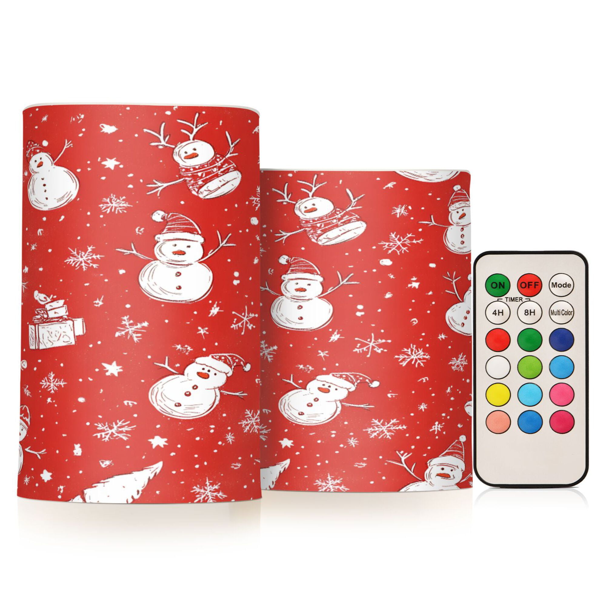 Yayeee Flameless Candles with Remote Flickering Battery Operated Multi ...