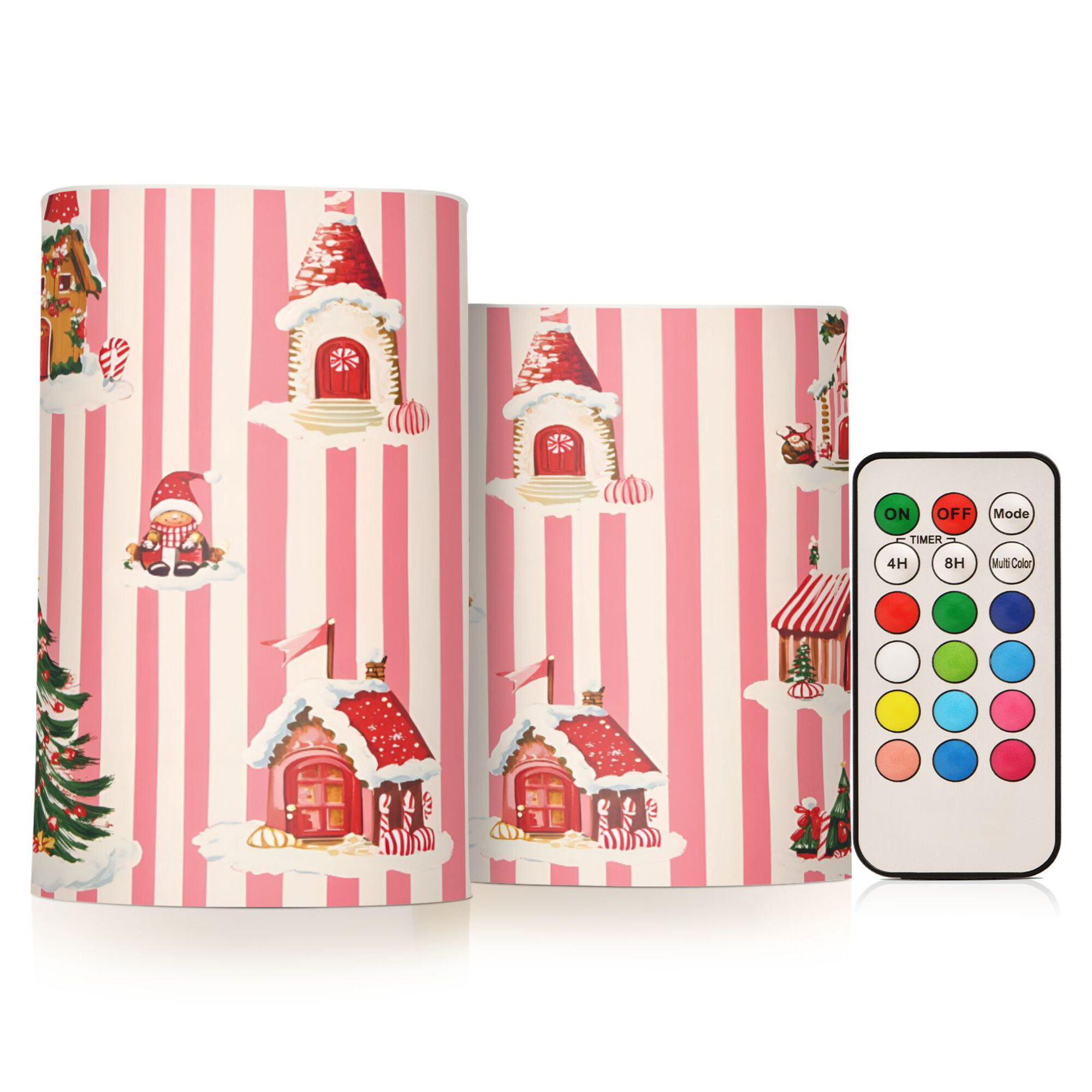 Yayeee Flameless Candles with Remote Flickering Battery Operated Multi ...