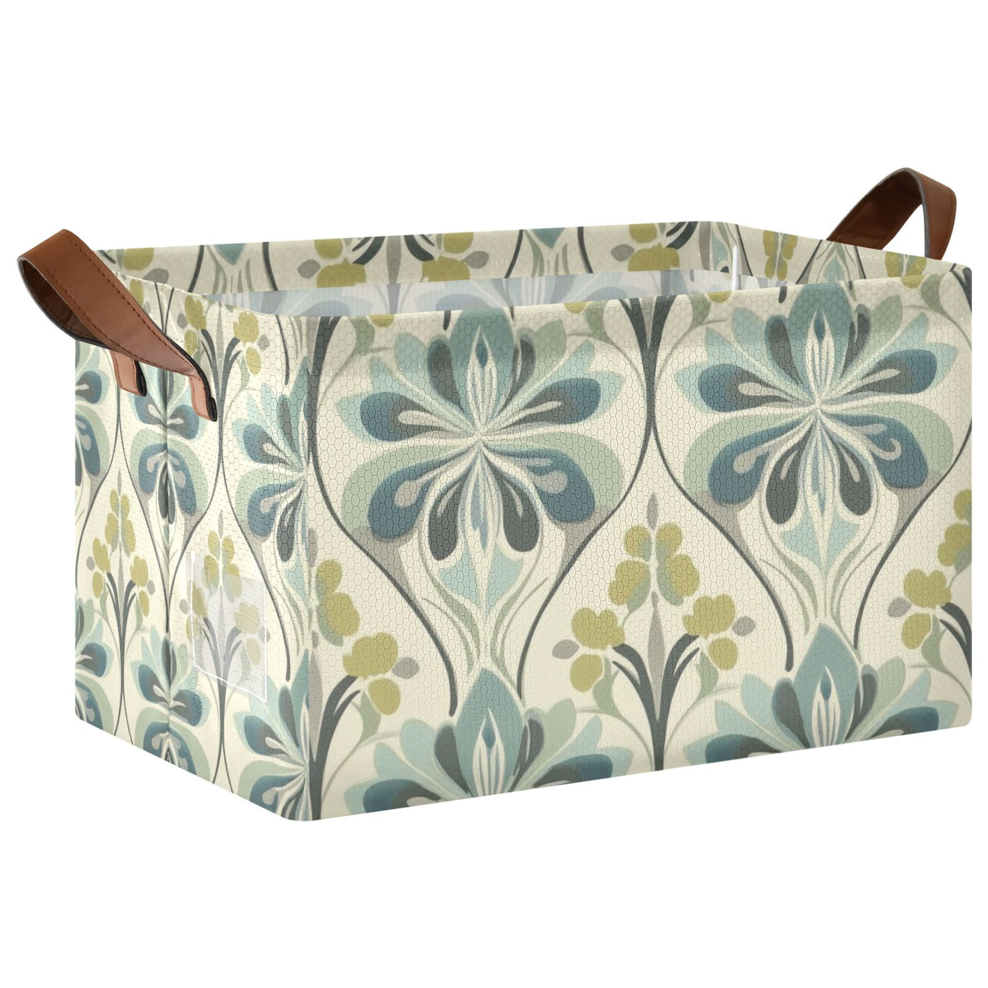 Yayeee Foldable Storage Basket with Handles Waterproof Cloth Bins ...