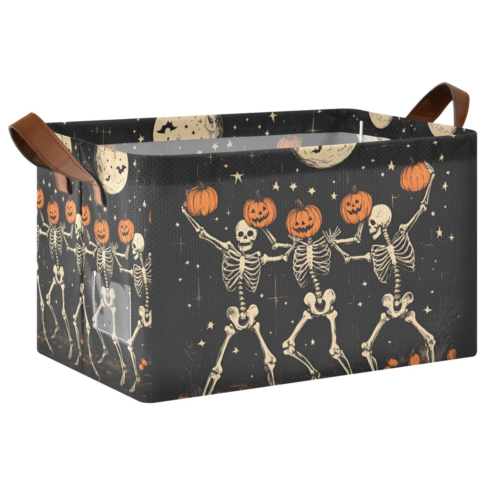 Yayeee Foldable Storage Basket for Shelves with Handles Waterproof ...