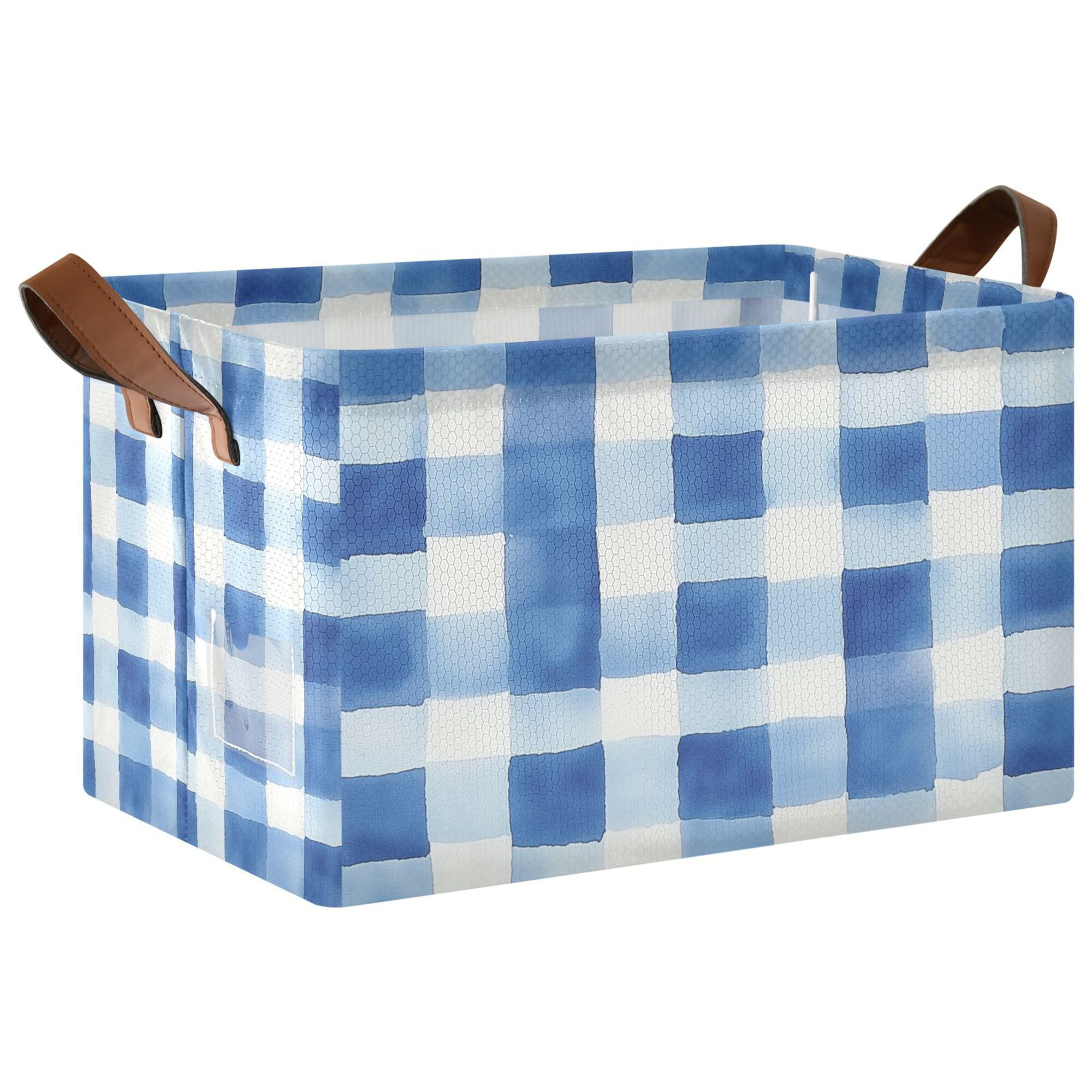 Yayeee Foldable Storage Basket for Shelves with Handles Waterproof ...