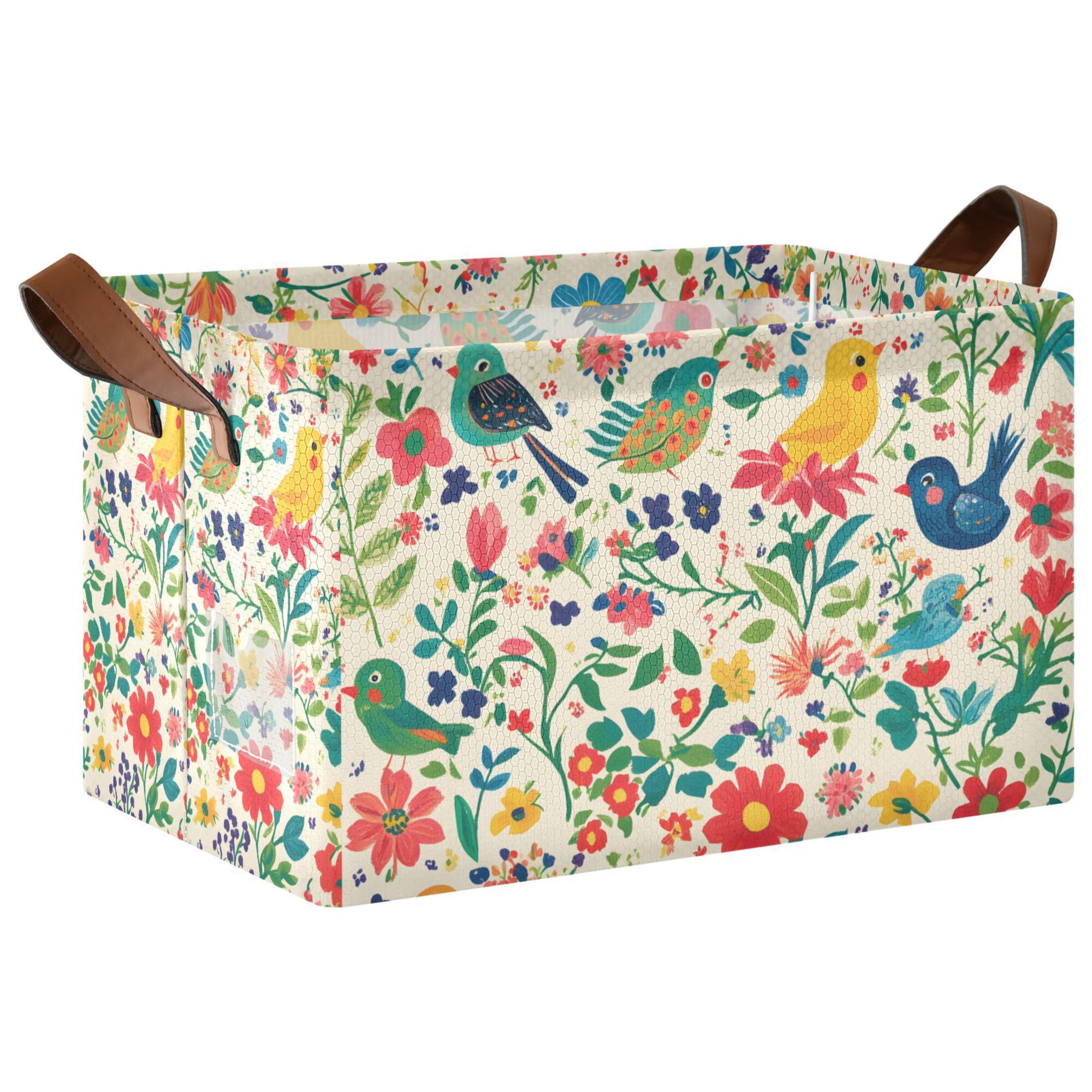 Yayeee Foldable Storage Basket for Shelves Waterproof Cloth Bins ...