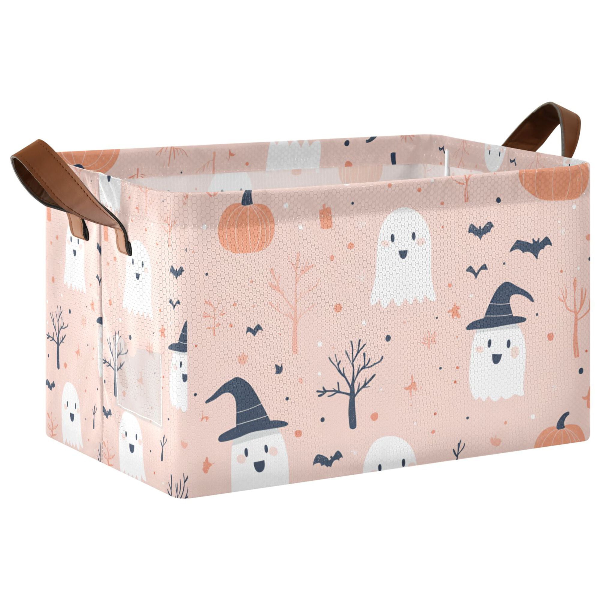 Yayeee Foldable Storage Basket for Shelves Waterproof Cloth Bins, Cute ...