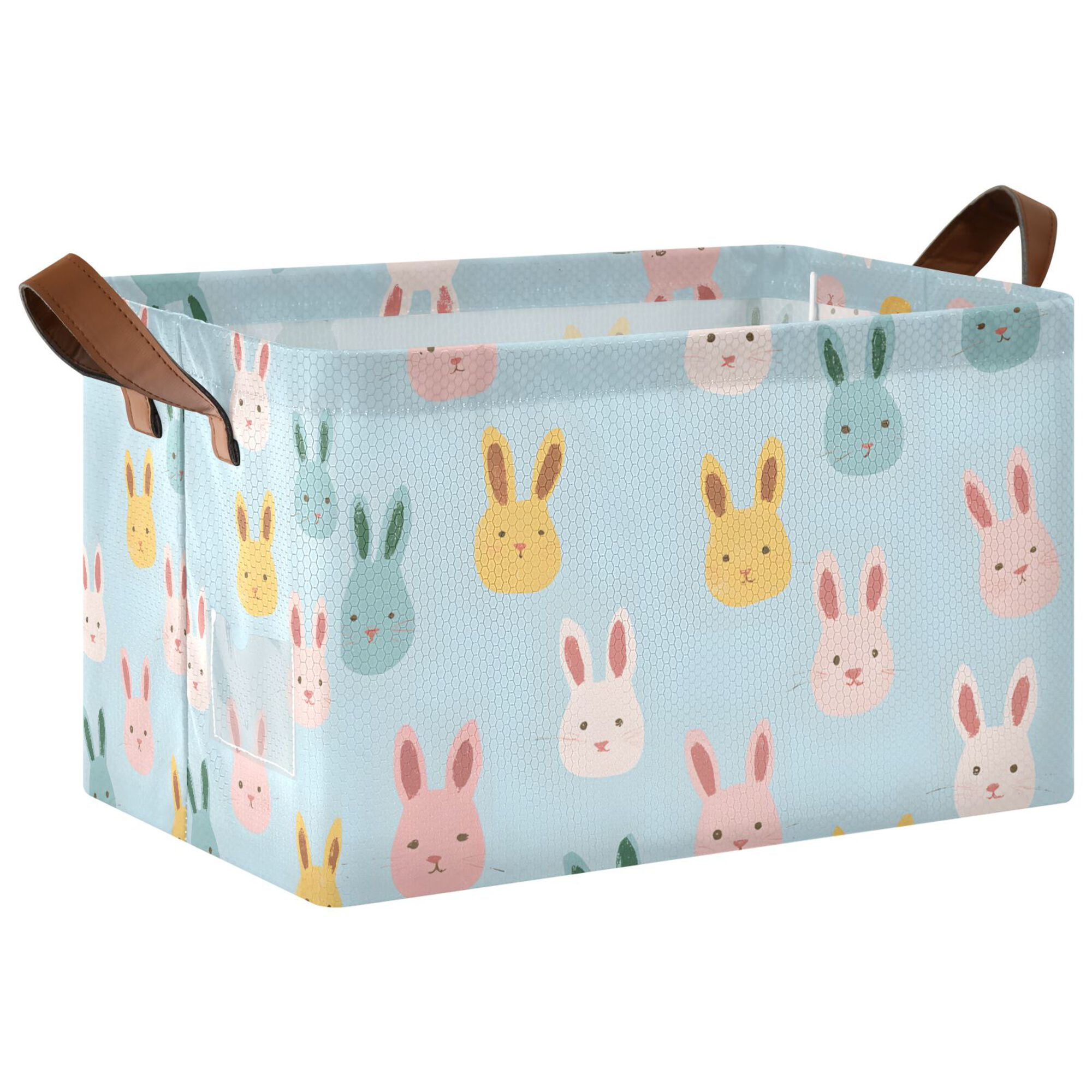 Yayeee Foldable Storage Basket for Shelves with Handles Waterproof ...